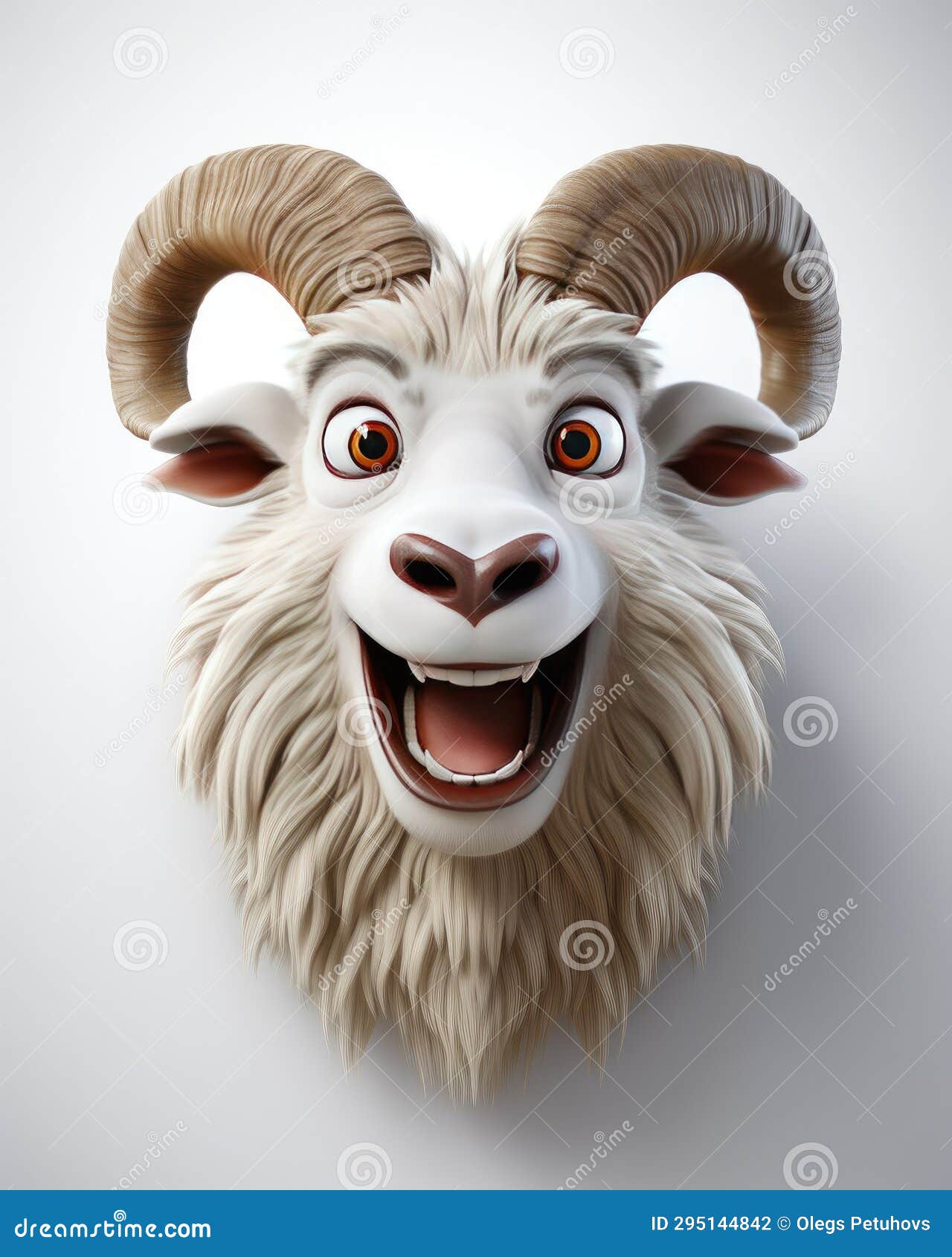 Goat Mask For Festivities Cartoon Vector | CartoonDealer.com #87583323