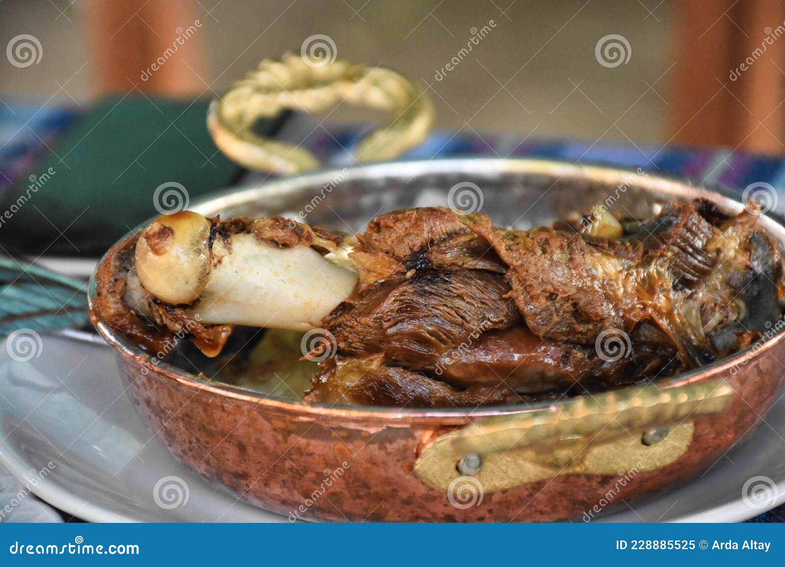 Goat Meat Cooked in Tandoor Stock Image - Image of meal, dish: 228885525