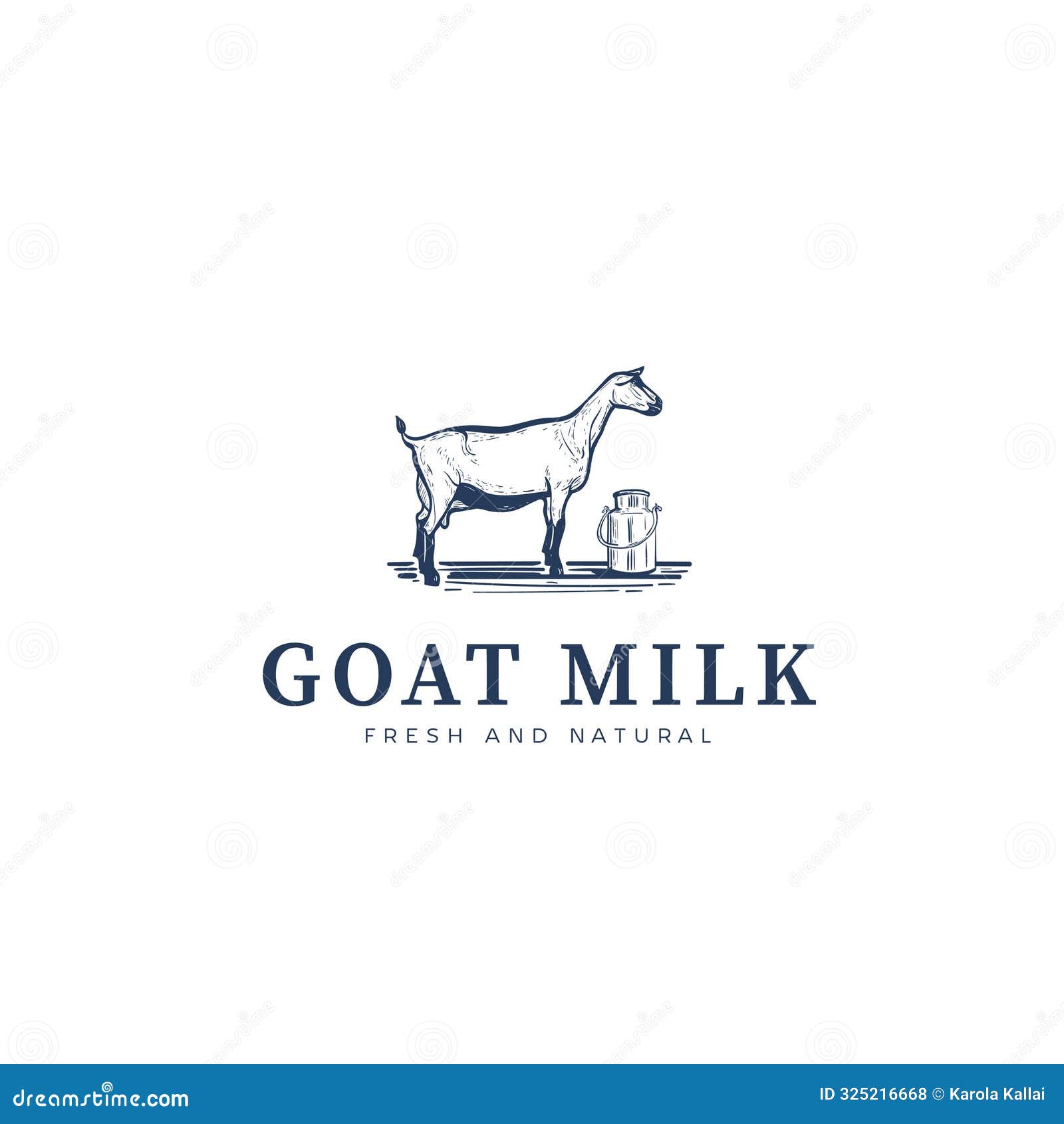 Goat Milk Logo, Vector Illustration Stock Vector - Illustration of ...