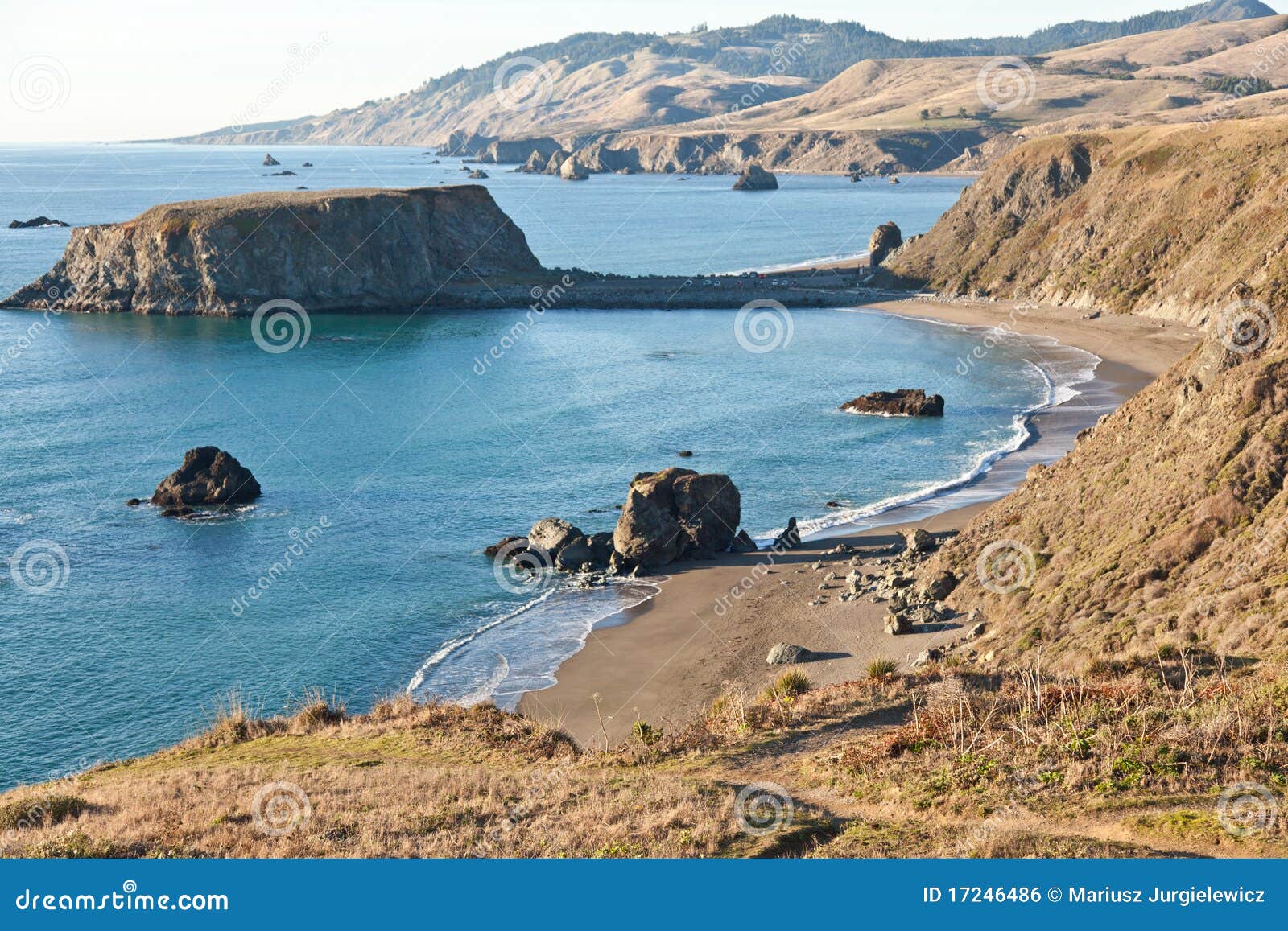 Goat Rock Beach stock photo. Image of shore, blue, nature - 17246486