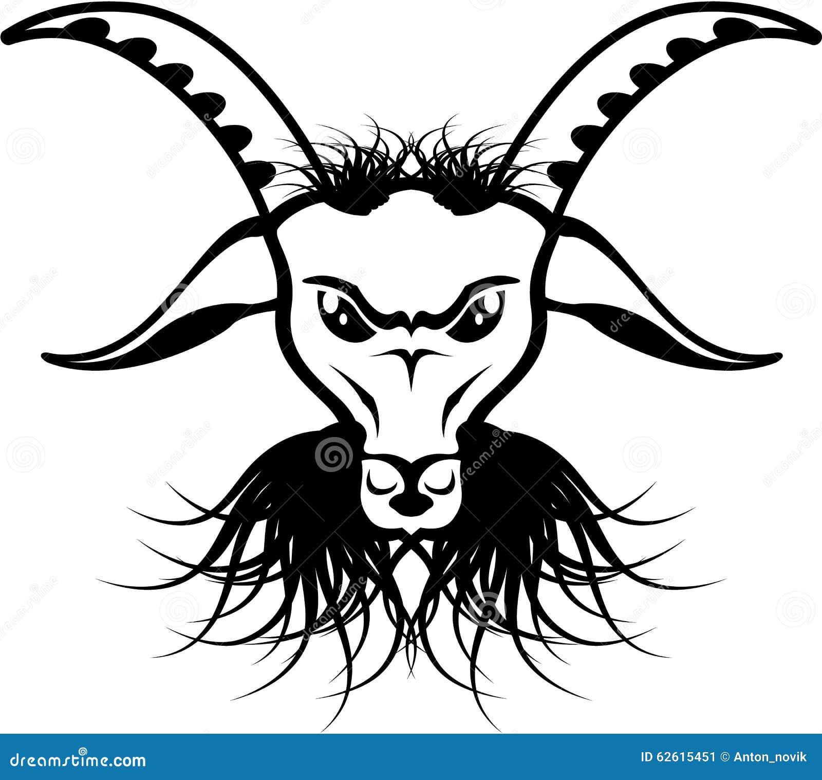 Goat Satan Devil Evil Vector Stock Vector - Illustration of baphomet ...