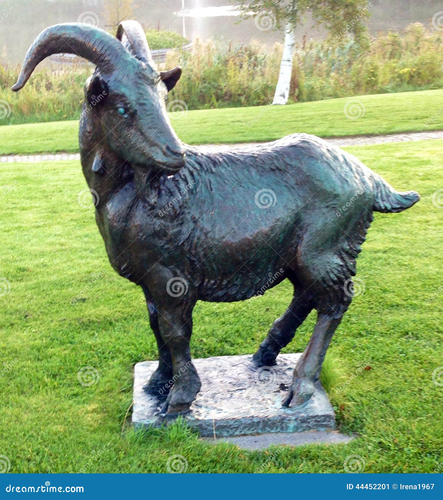 Goat sculpture stock image. Image of denmark, fredericia - 44452201