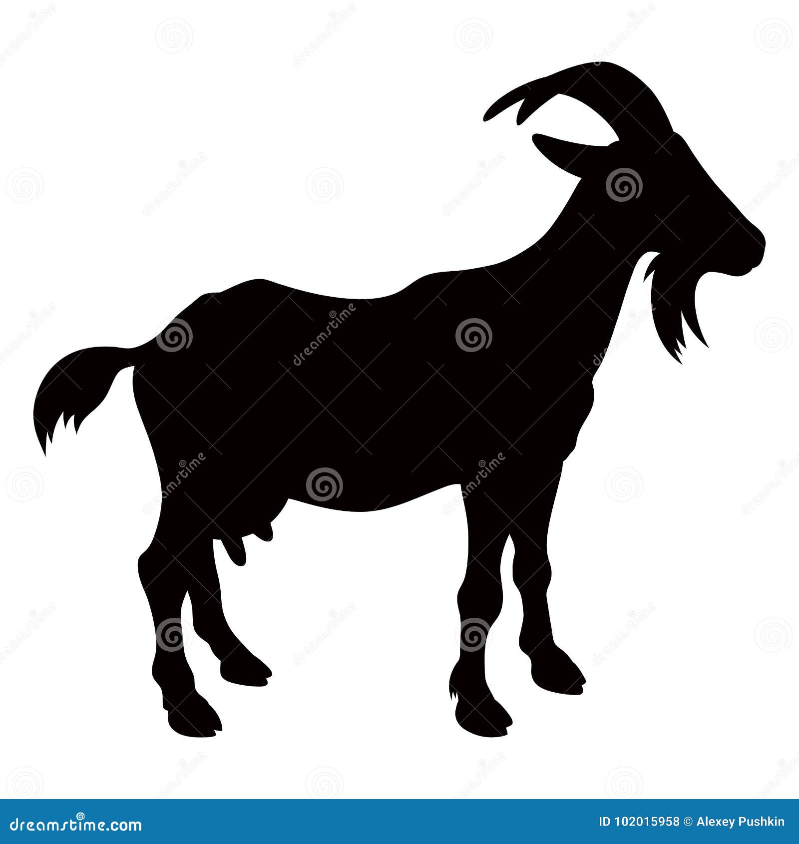 Goat Profile Silhouette Goat Profile Silhouette