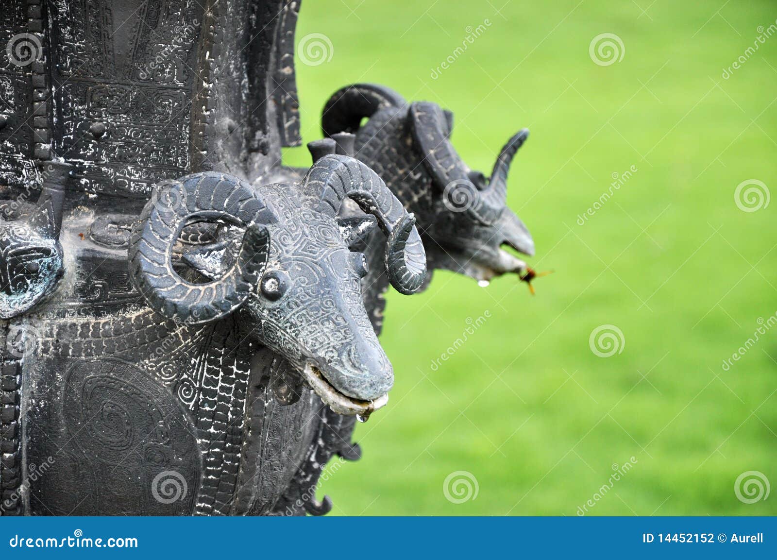 Goat statue stock photo. Image of china, bronze, historical - 14452152