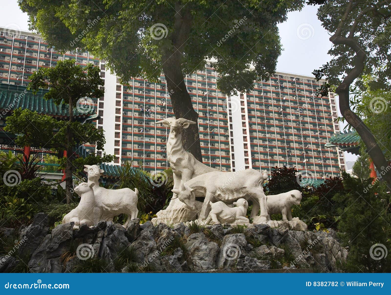 Goat Statue stock photo. Image of building, chinese, architecture - 8382782