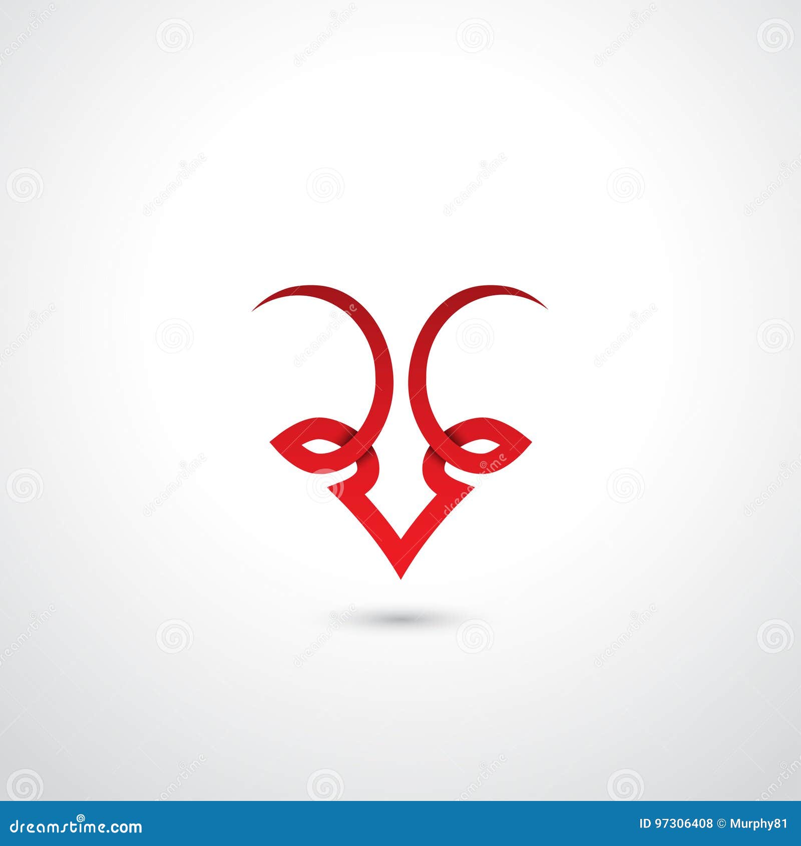 Goat Symbol - Vector Illustration Stock Vector - Illustration of ...