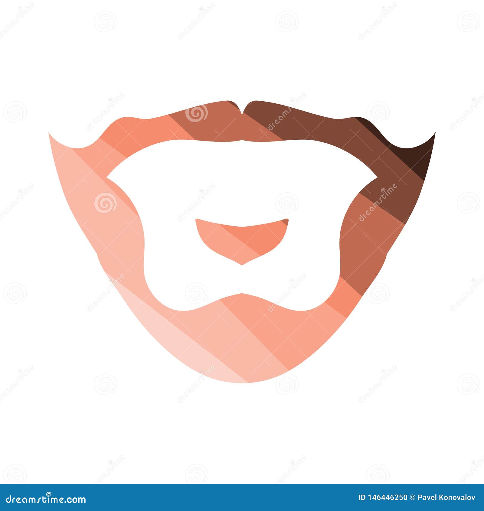 Goatee icon stock vector. Illustration of hairstyle - 146446250