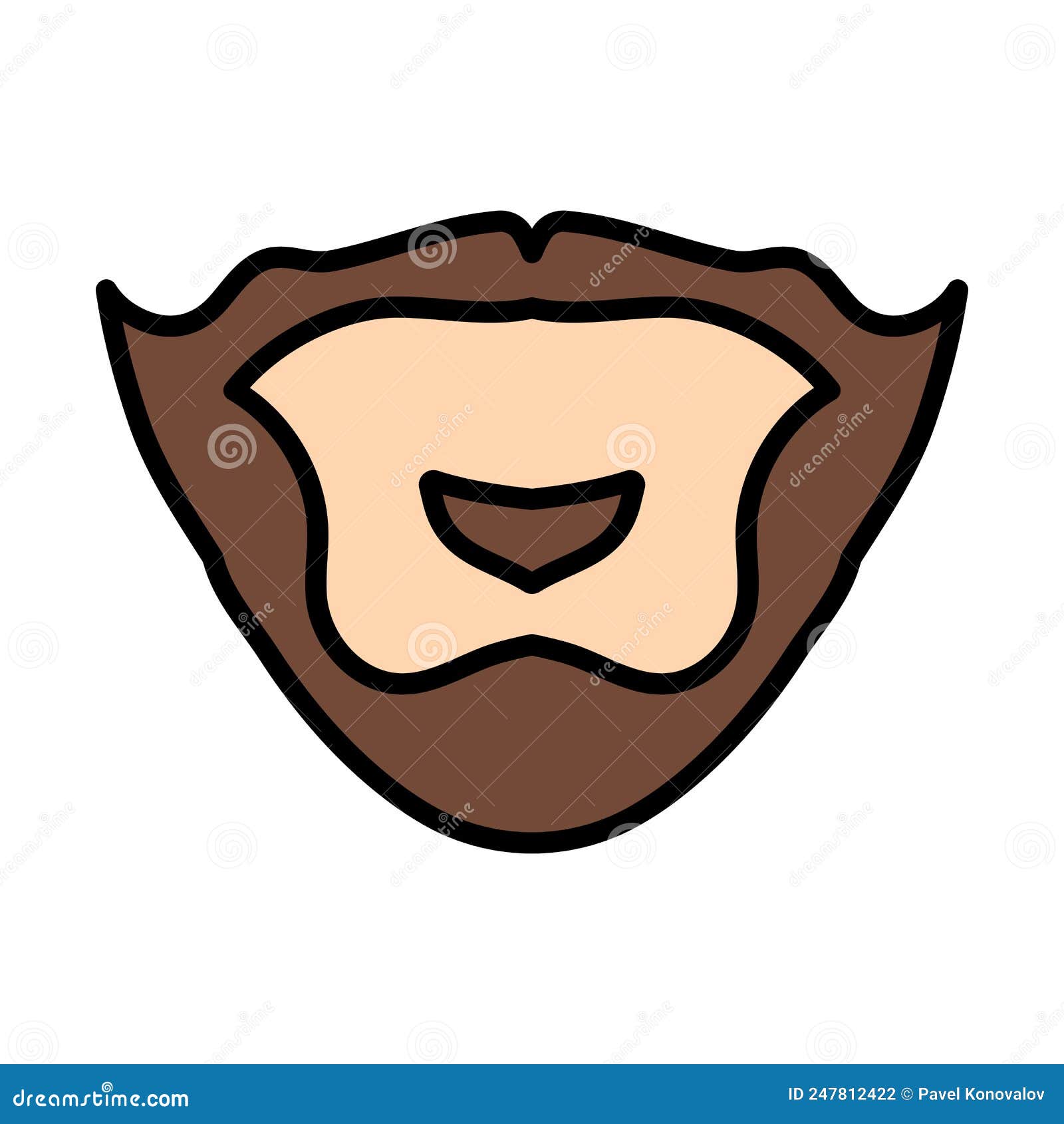 Goatee Icon Vector Illustration | CartoonDealer.com #254339872