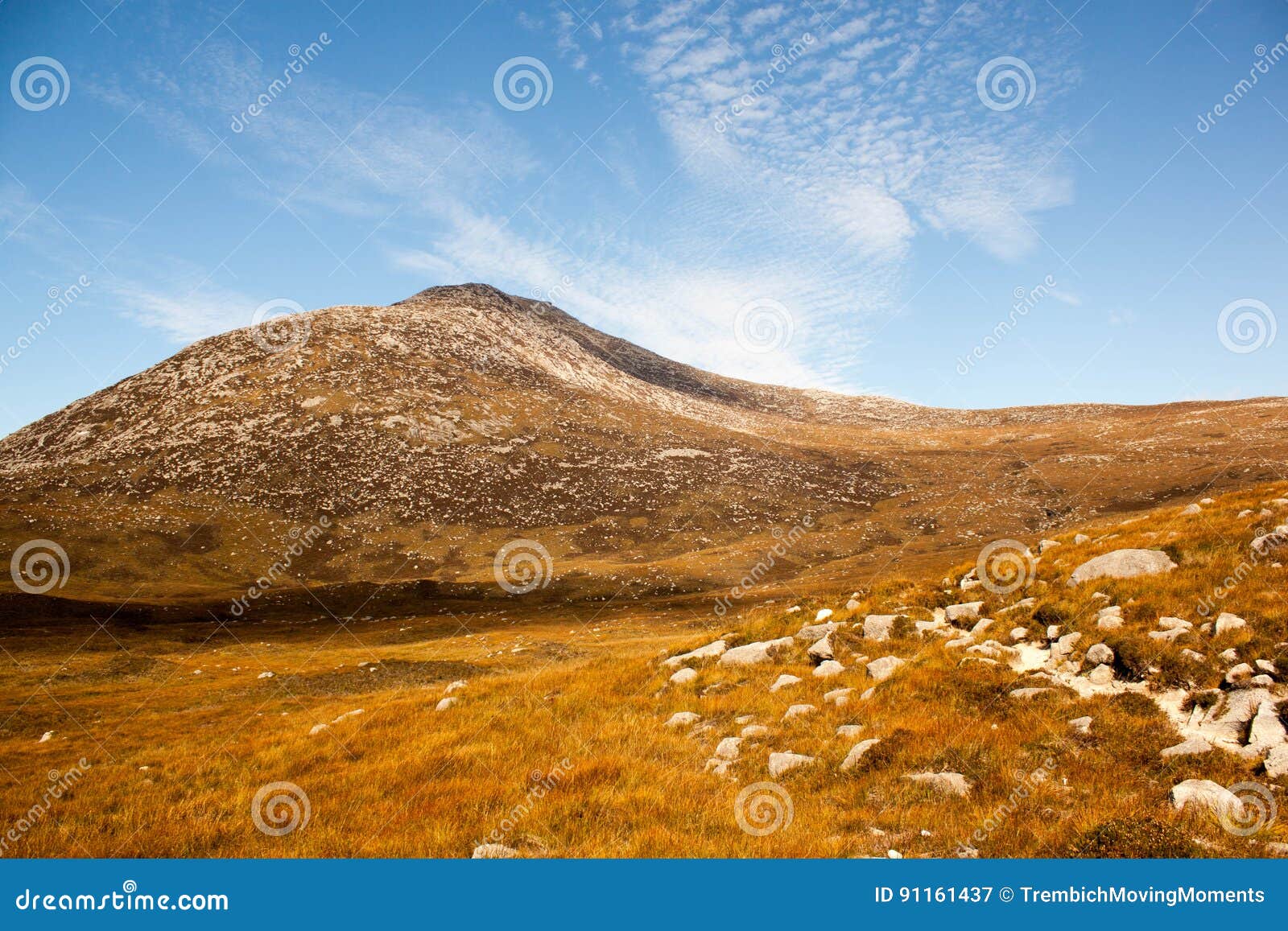The Goatfell stock image. Image of isle, blue, hill, goatfell - 91161437