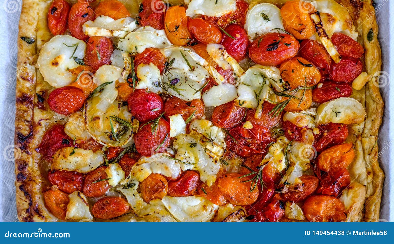 Goats Cheese and Tomato Flan Stock Photo - Image of drink, cherry ...