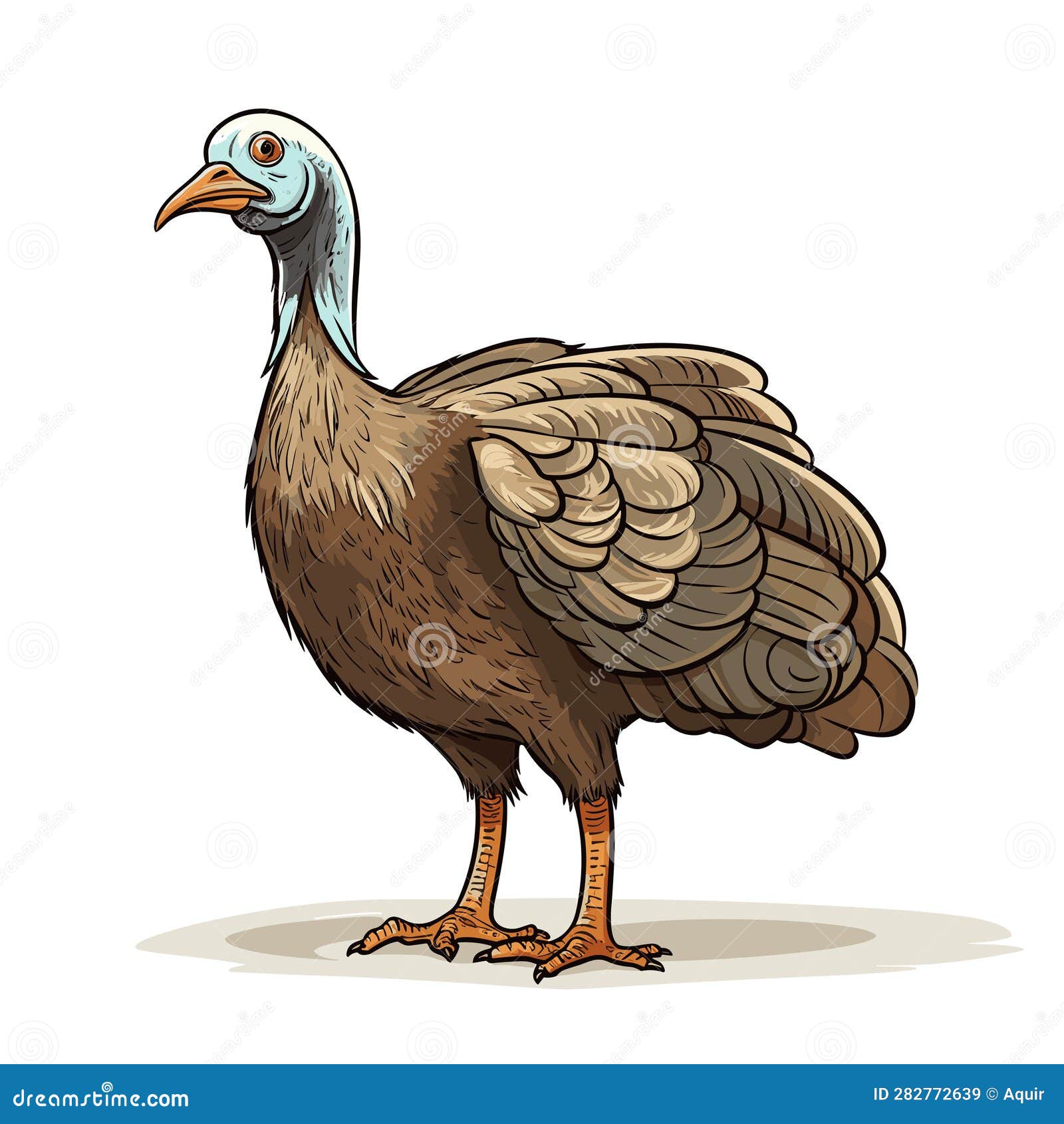 Gobbler Hand-drawn Illustration. Gobbler. Vector Doodle Style Cartoon ...