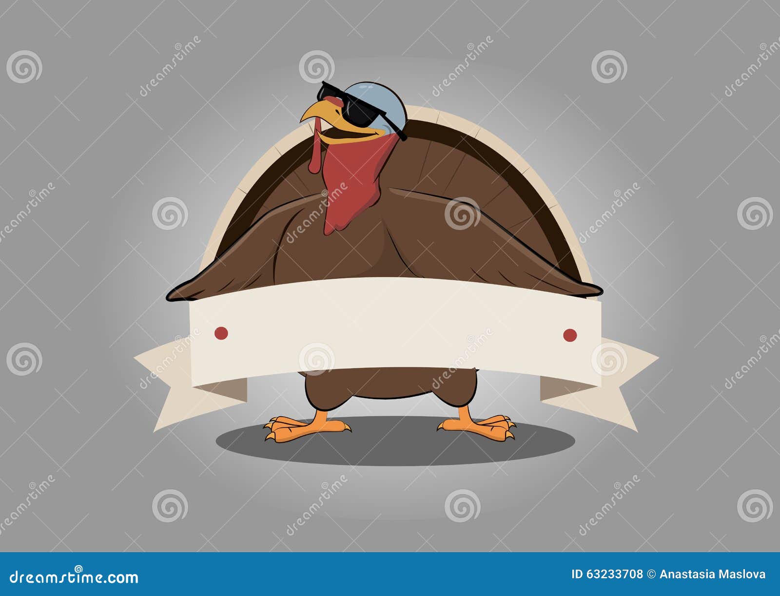 Gobbler stock vector. Illustration of amusing, placement - 63233708