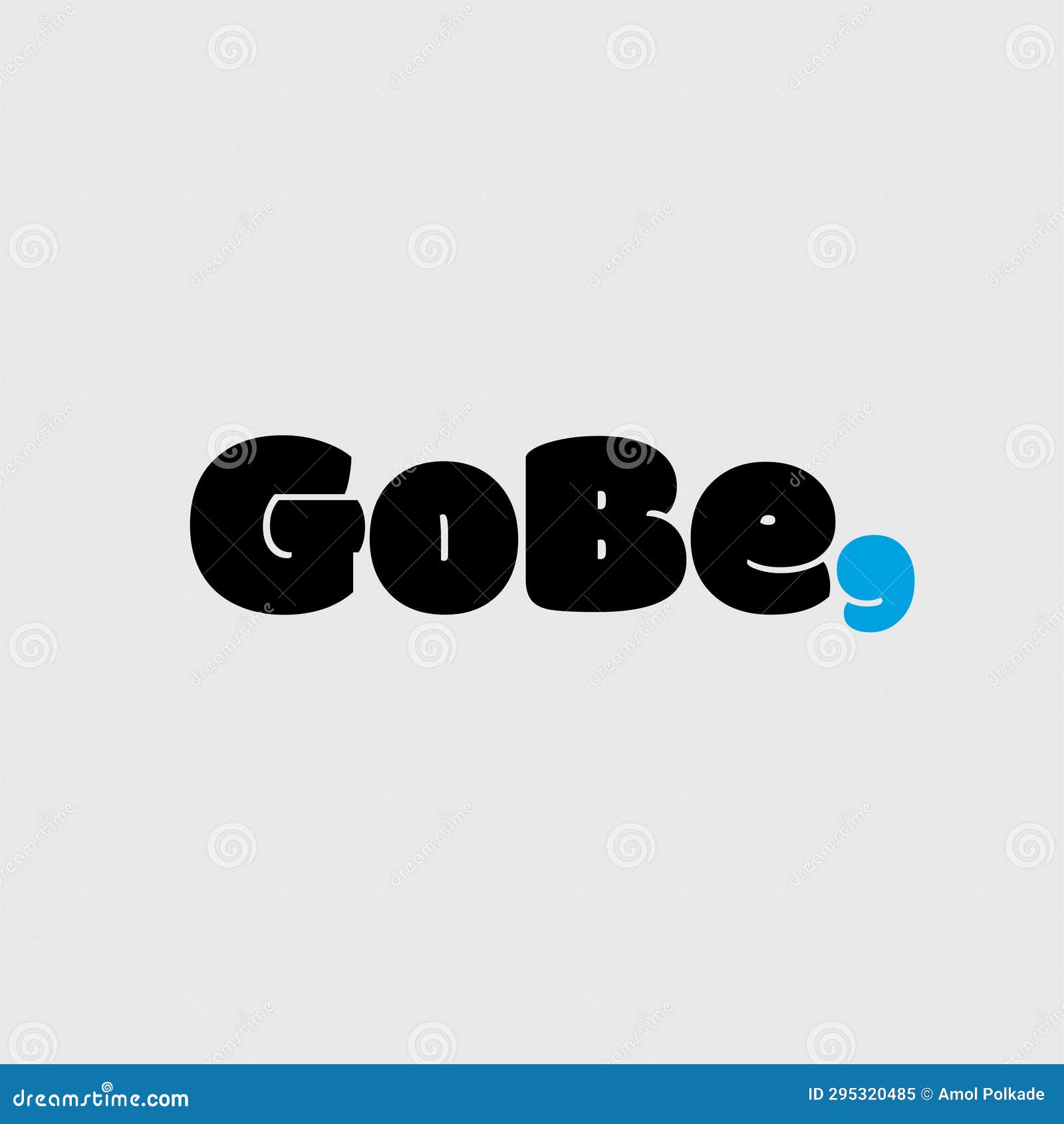 Gobe Brand Name Vector Illustration Monogram.Adobe Illustrator Artwork ...