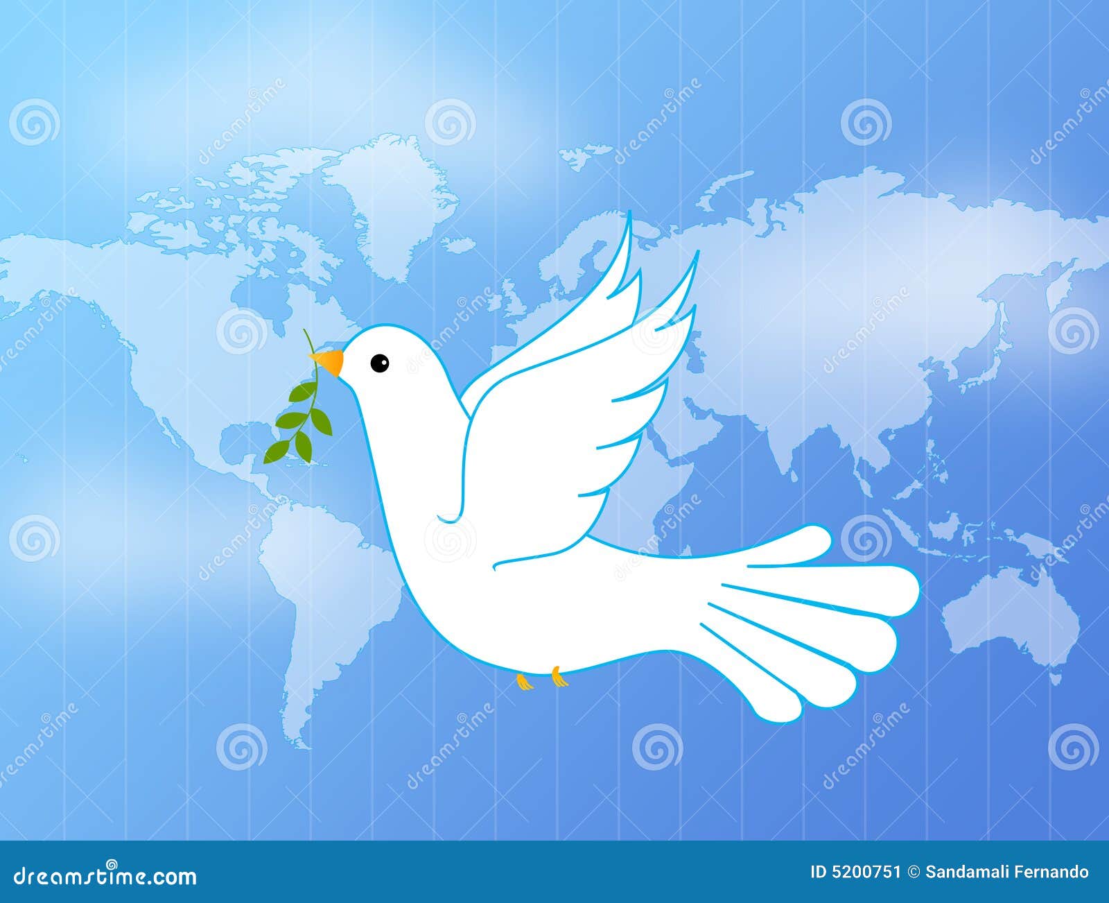 Gołąbek Pokoju. Obraz Stock - Obraz: 5200751