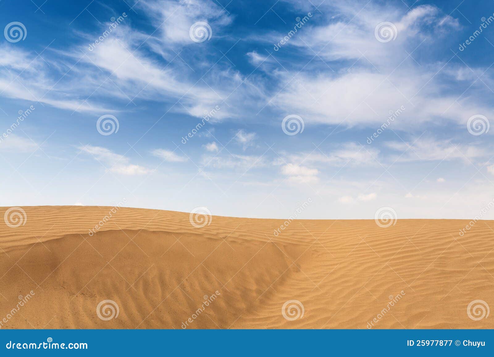 Gobi desert with blue sky stock image. Image of asia - 25977877