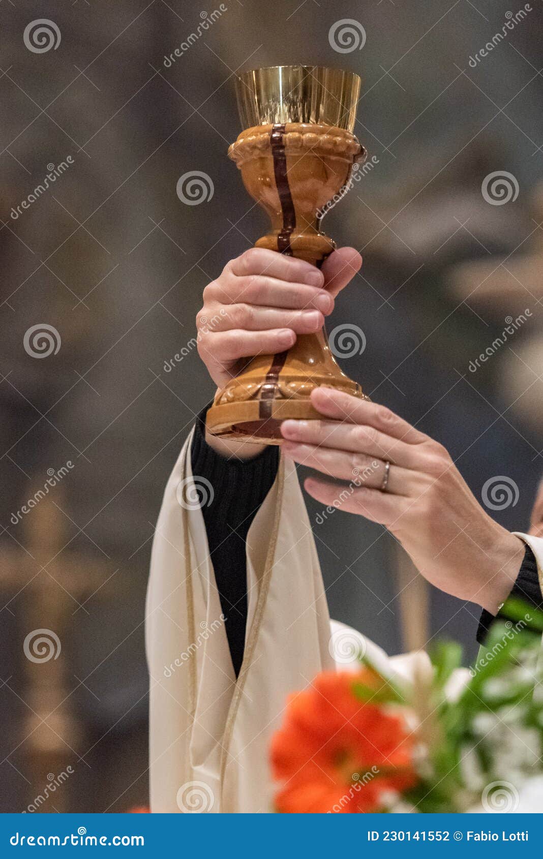 The Goblet during the Eucharist Stock Photo - Image of chalice ...