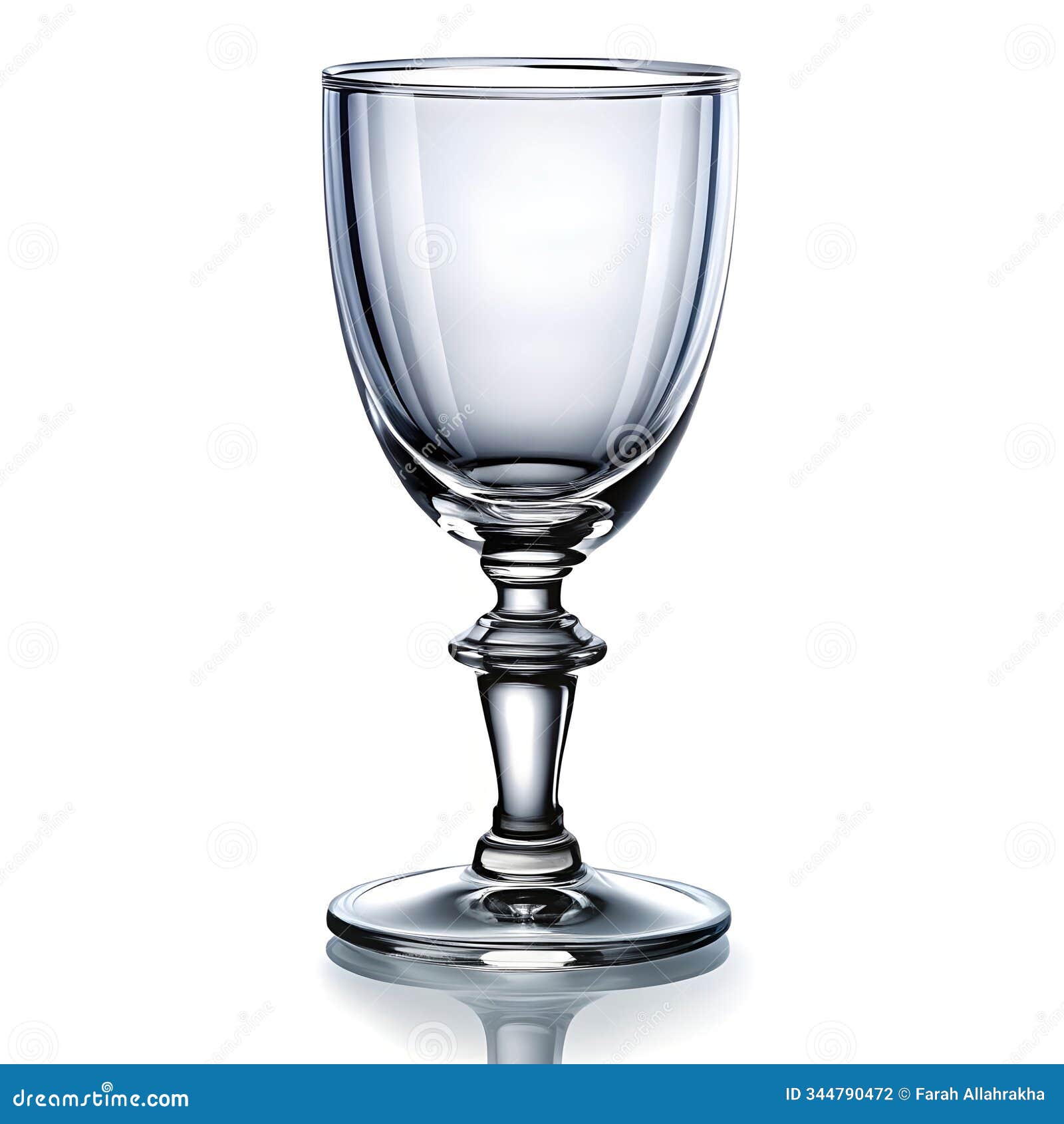 Goblet Glass with White Background Stock Illustration - Illustration of ...
