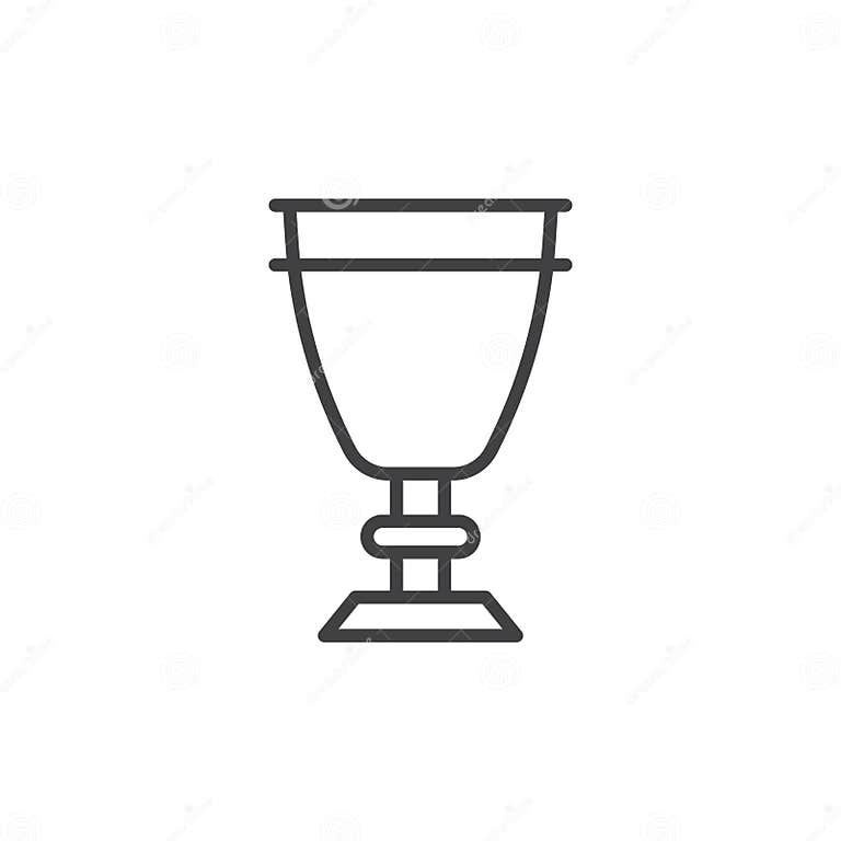 Goblet Icon Vector Set on White Background Stock Vector - Illustration ...