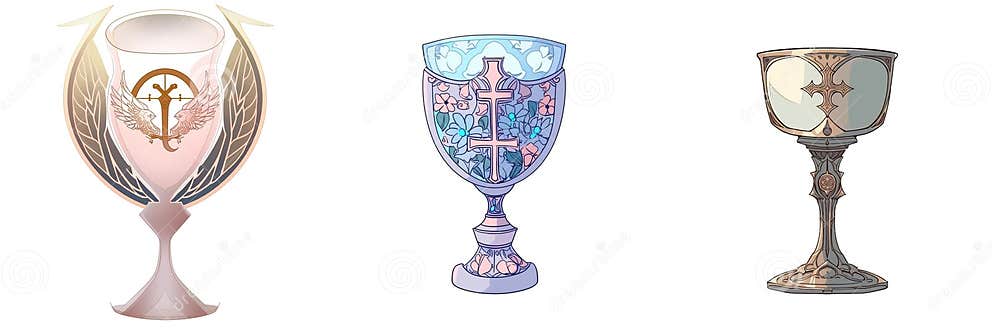 Goblet Logo 2D AI Generated Stock Photo - Image of fine, transparent ...