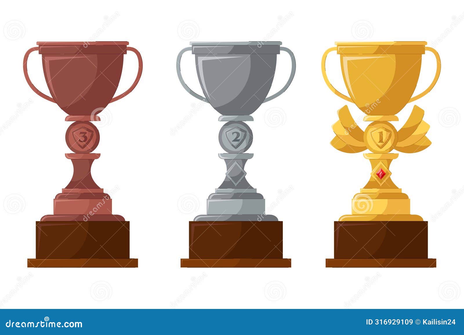 Goblets, Trophy. Prize for the Winner of a Contest or Competition ...