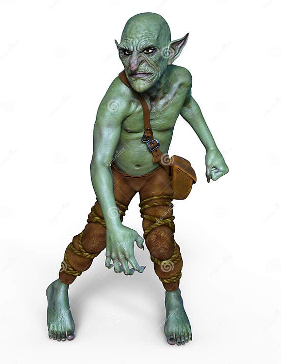 Goblin ilustração stock. Ilustração de feio, branco - 106182350