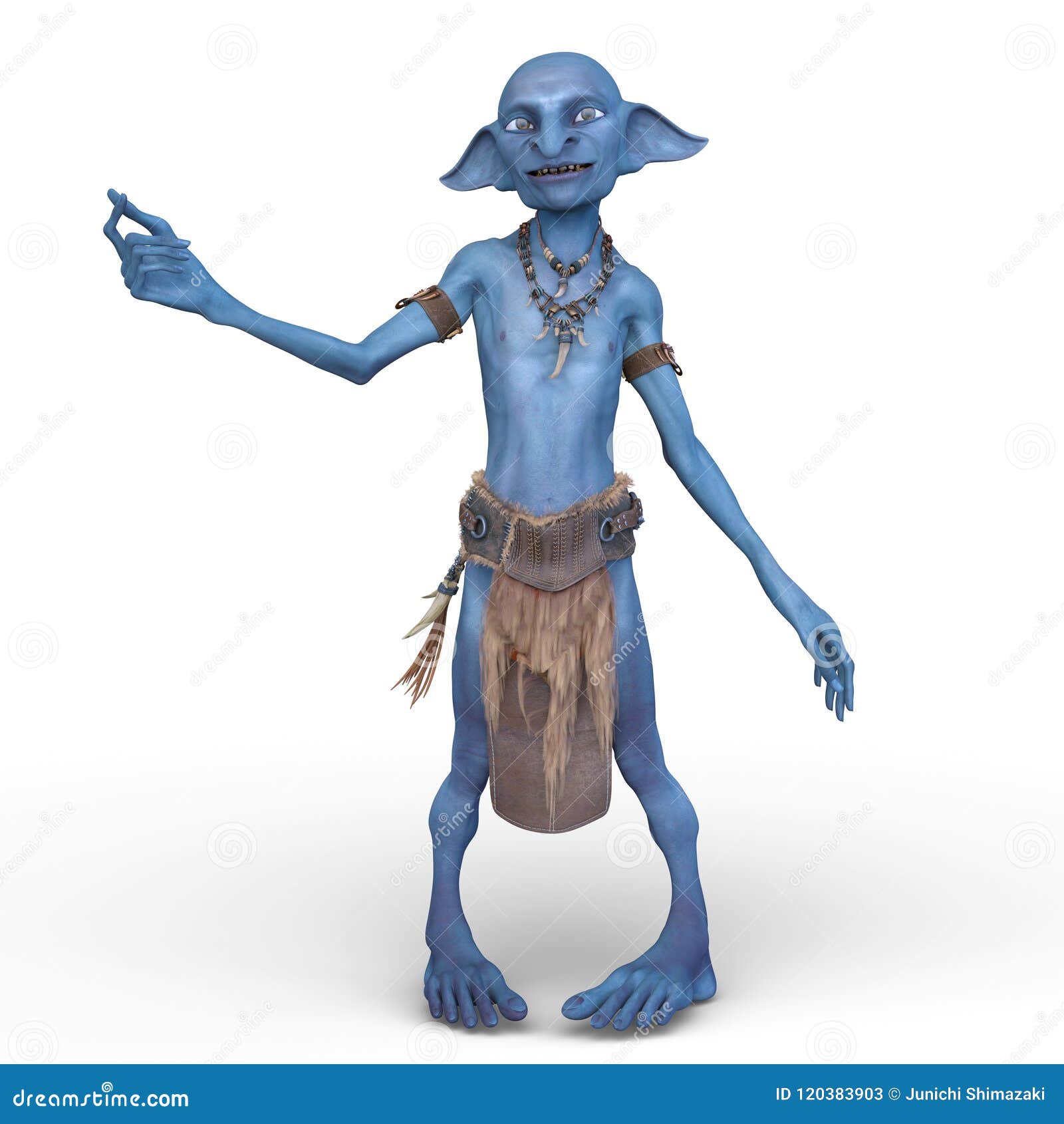 Goblin ilustração stock. Ilustração de gnomo, feio, branco - 120383903