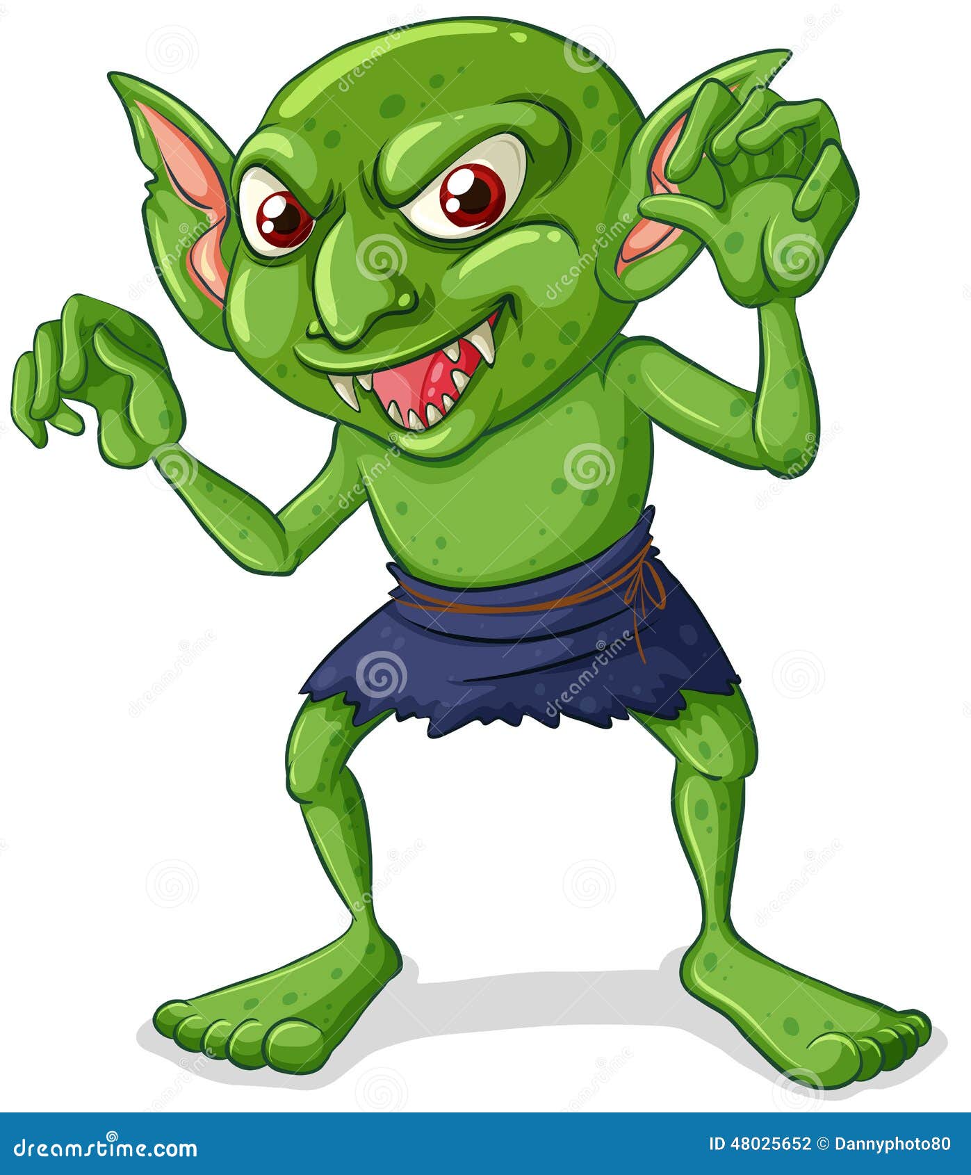 Goblin vektor illustrationer. Illustration av illustration - 48025652