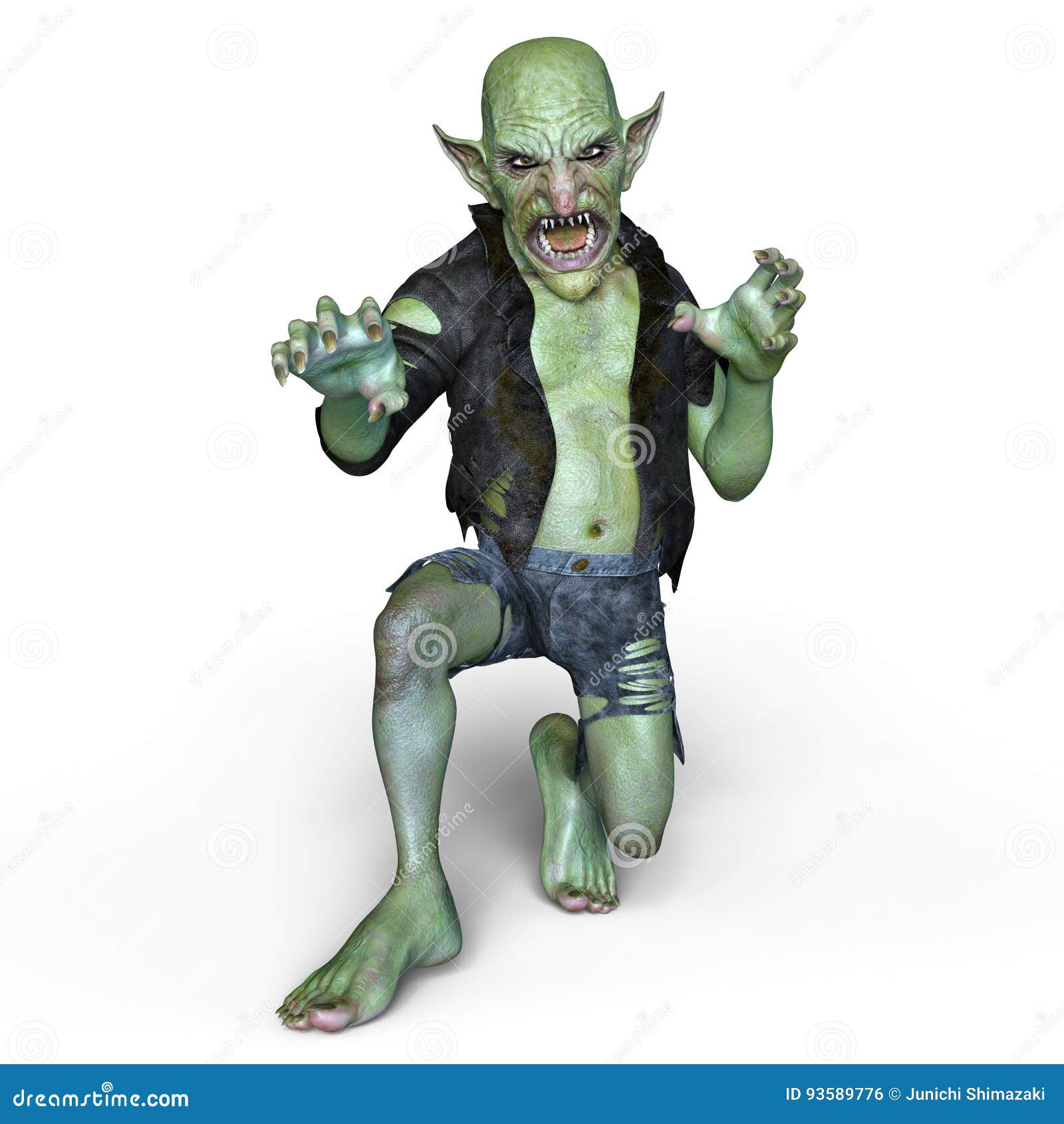 Goblin ilustração stock. Ilustração de feio, traje, forma - 93589776