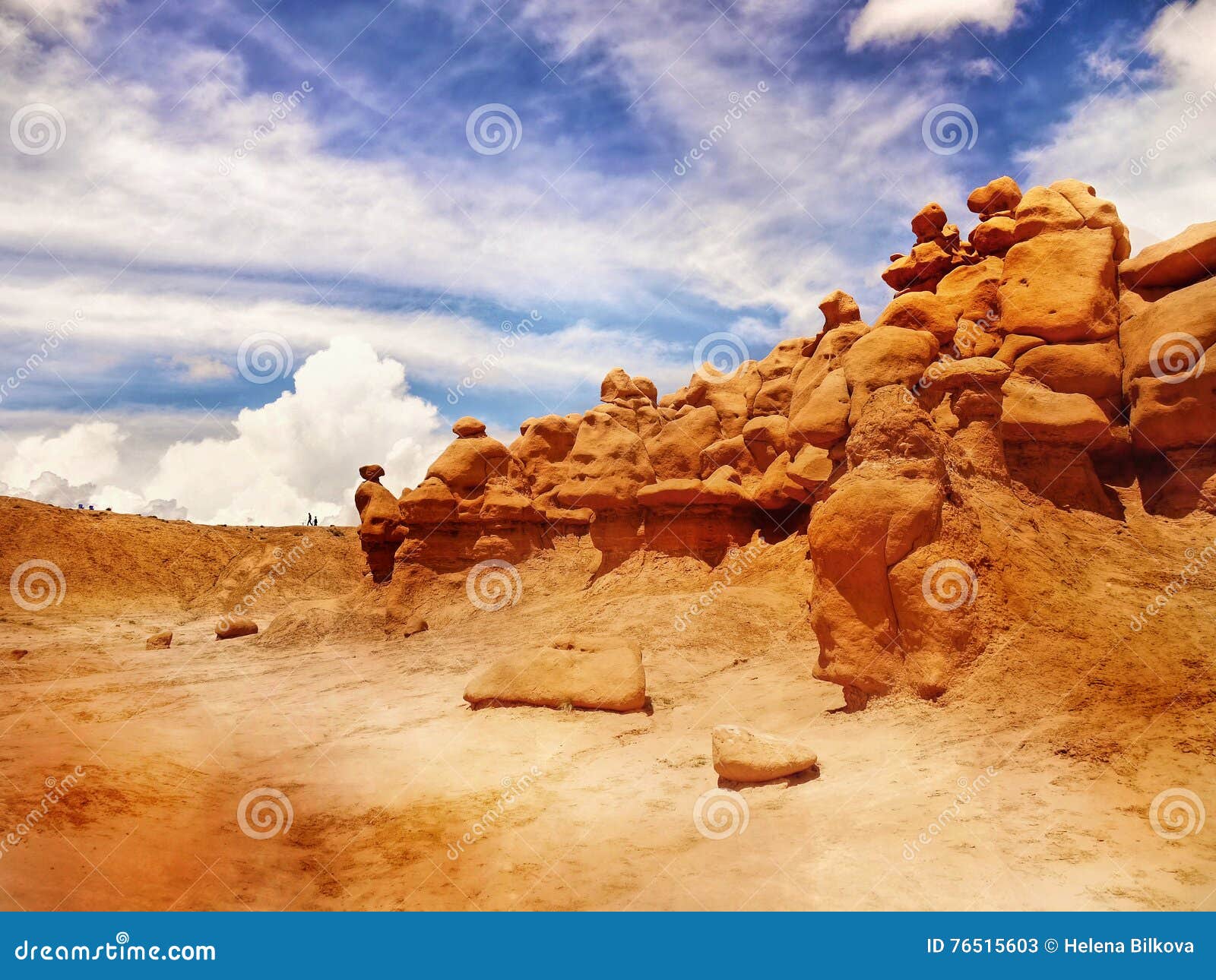 Goblin Valley Rocks, State Park Utah Stock Image - Image of alien ...