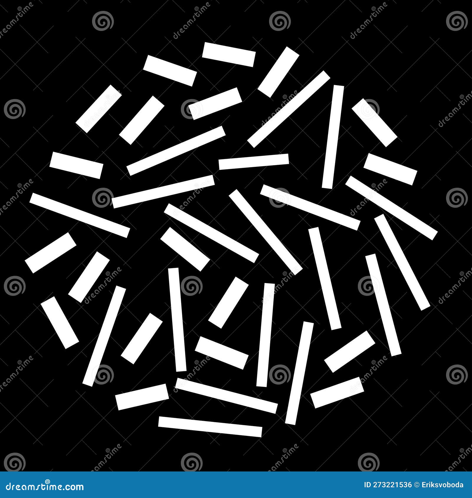 Gobo Mask. White Rectangles on Black Background. Stock Vector ...