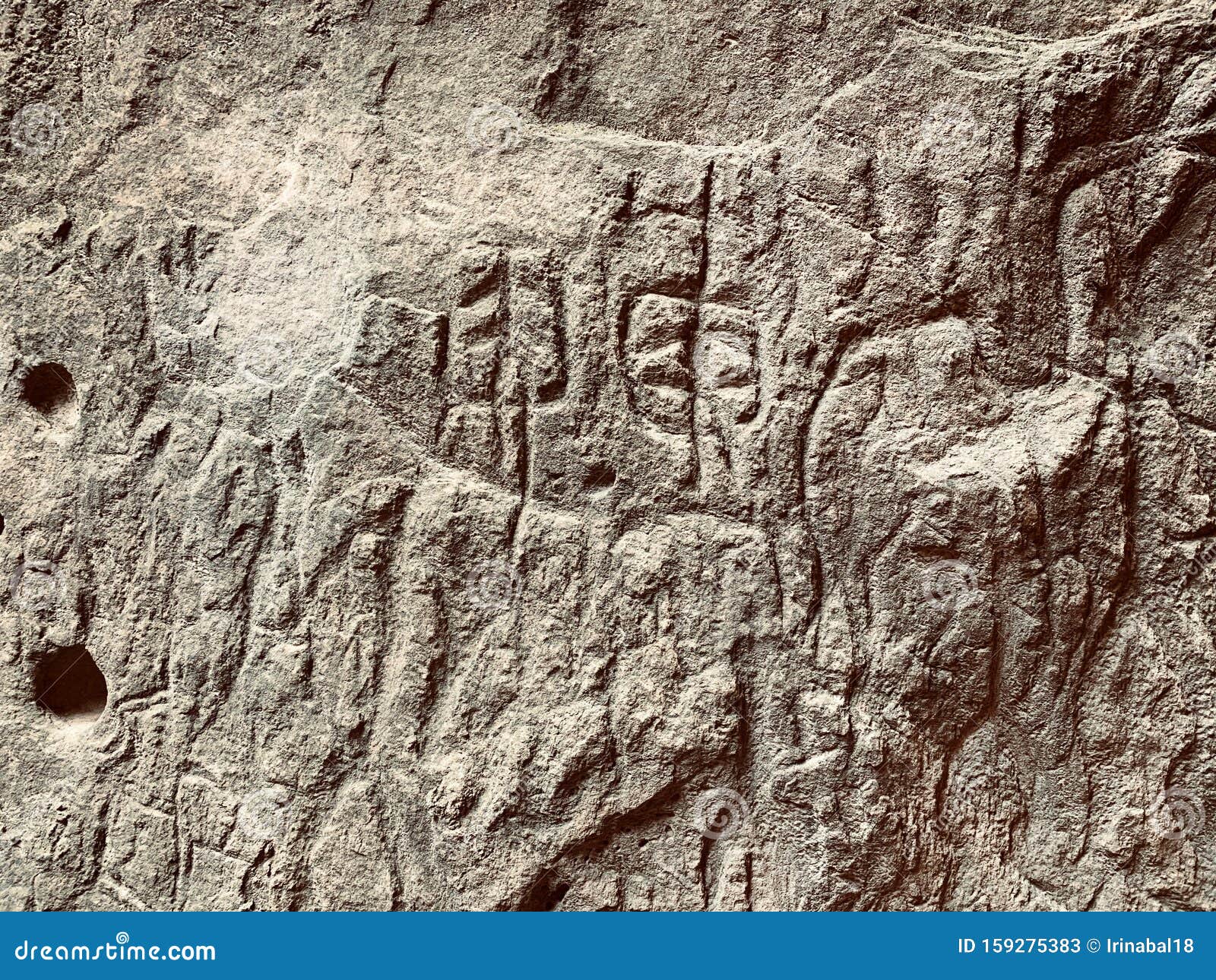 Gobustan, Azerbaijan, September, 11, 2019. Ancient Petroglyphs in ...