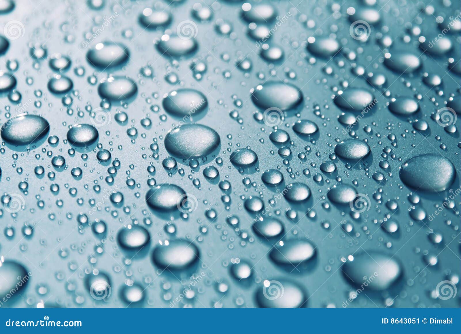 Gocce dell'acqua immagine stock. Immagine di livello, pulito - 8643051