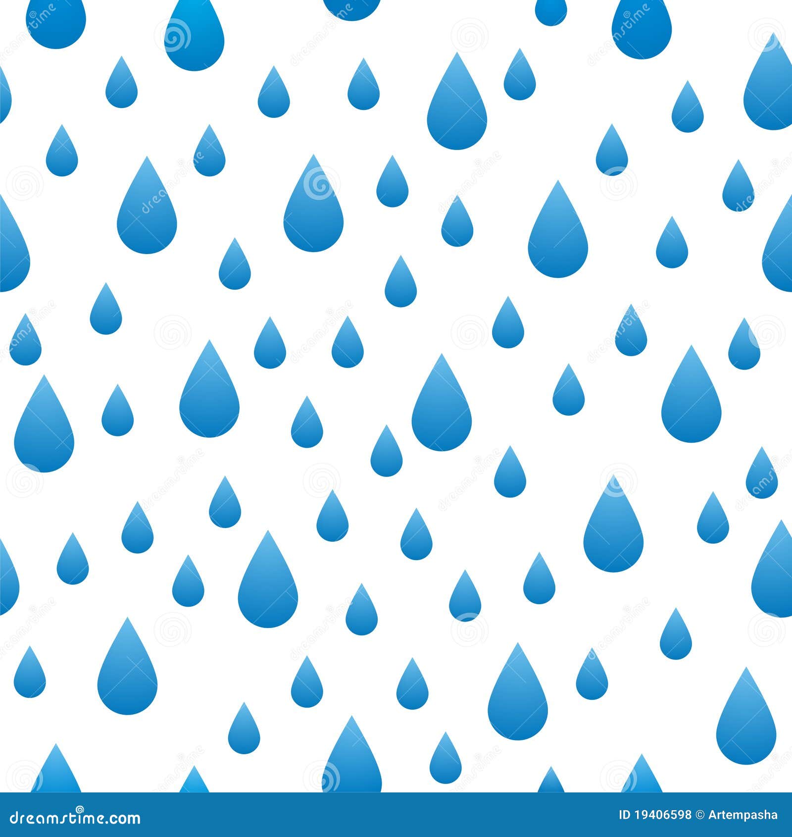 Gocce di pioggia illustrazione vettoriale. Illustrazione di pulito ...