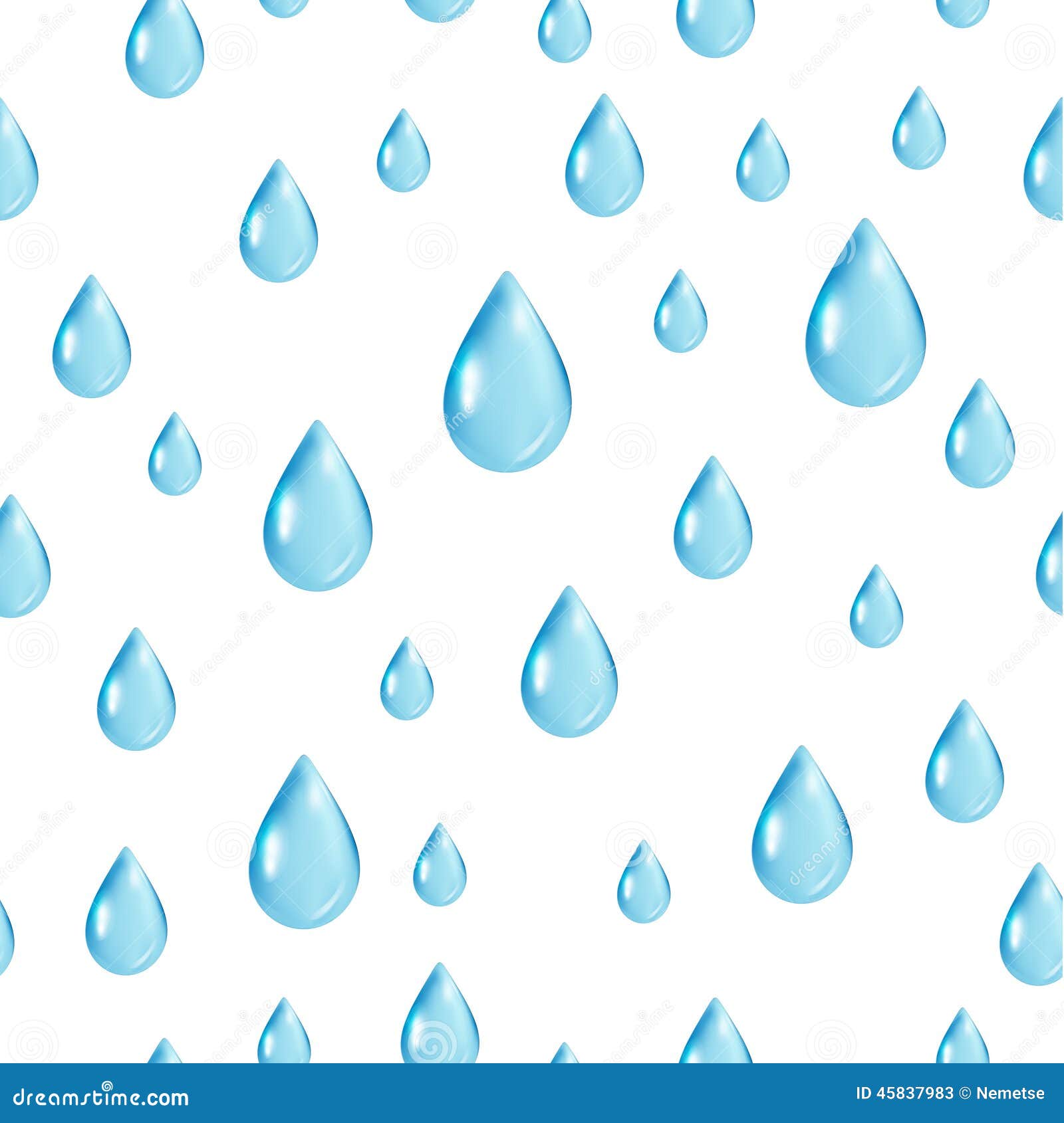 Gocce Di Pioggia Senza Cuciture Illustrazione Vettoriale ...
