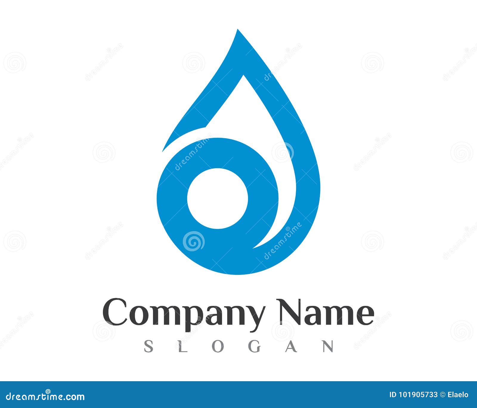 Goccia Di Acqua Logo Template Illustrazione Vettoriale - Illustrazione ...