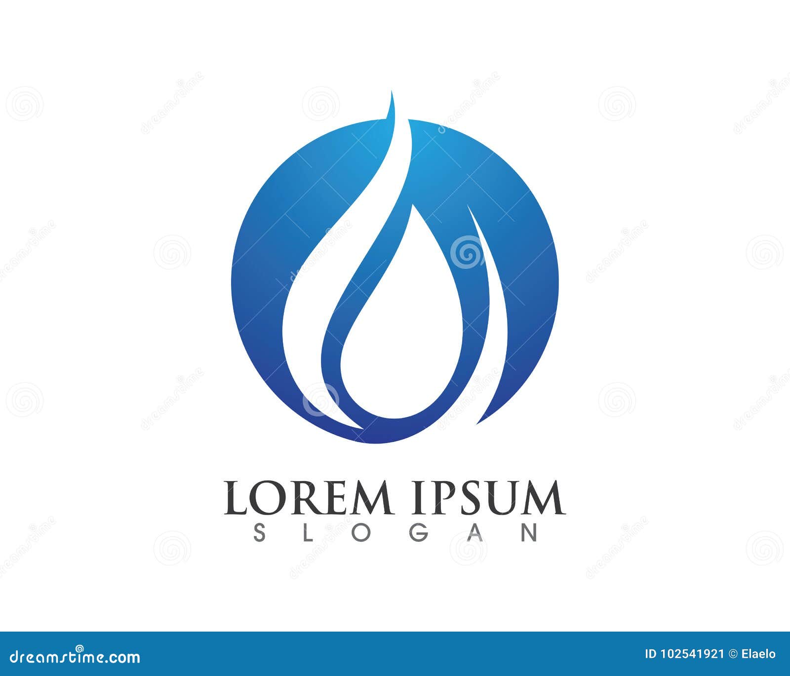 Goccia Di Acqua Logo Template Illustrazione Vettoriale - Illustrazione ...