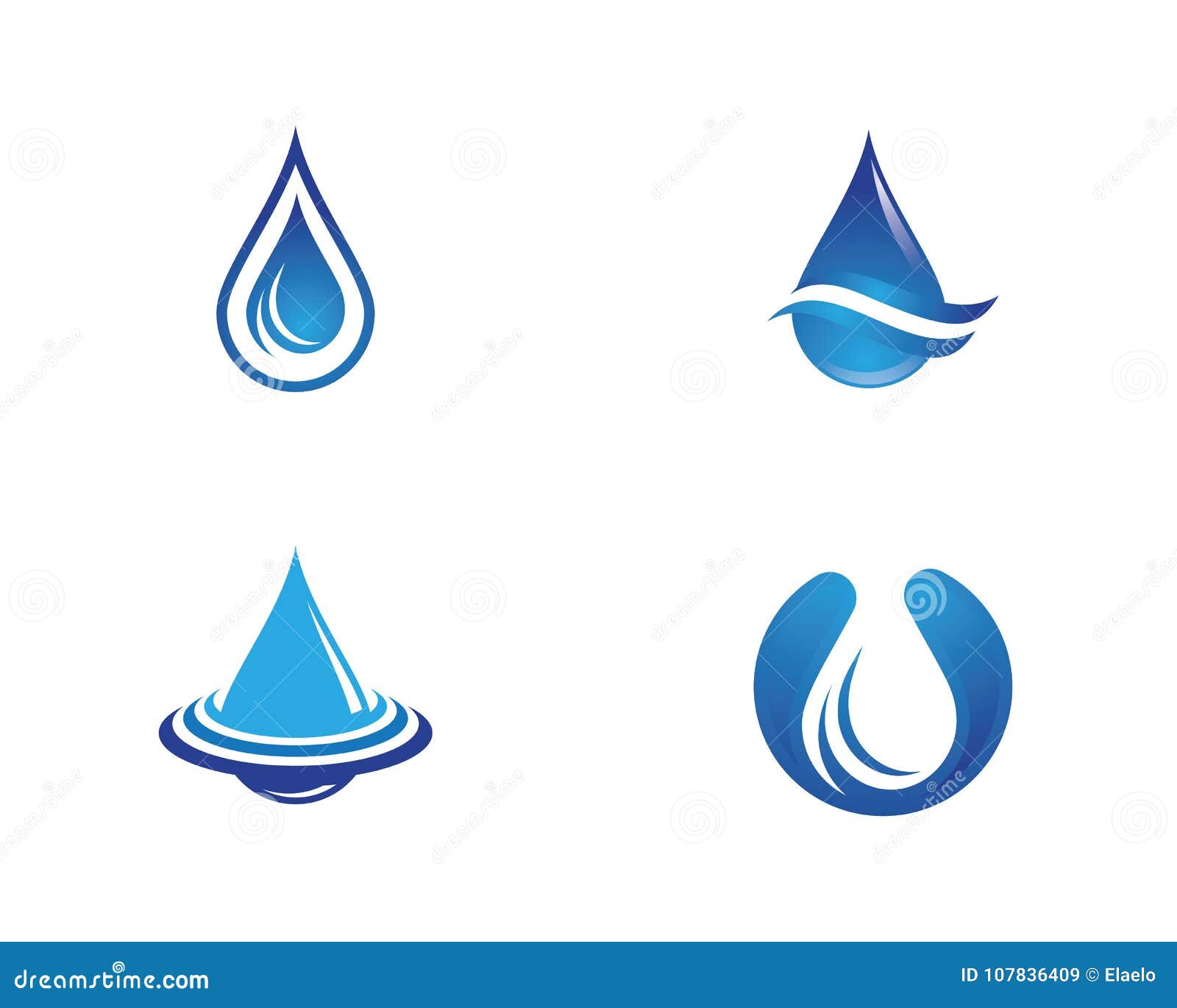 Goccia Di Acqua Logo Template Illustrazione di Stock - Illustrazione di ...