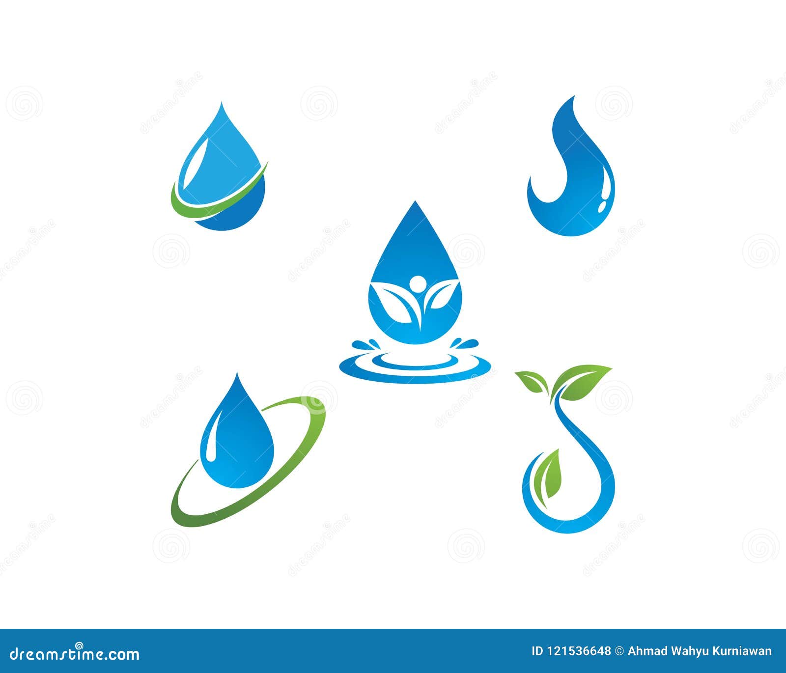 Goccia Di Acqua Logo Template Illustrazione Vettoriale - Illustrazione ...