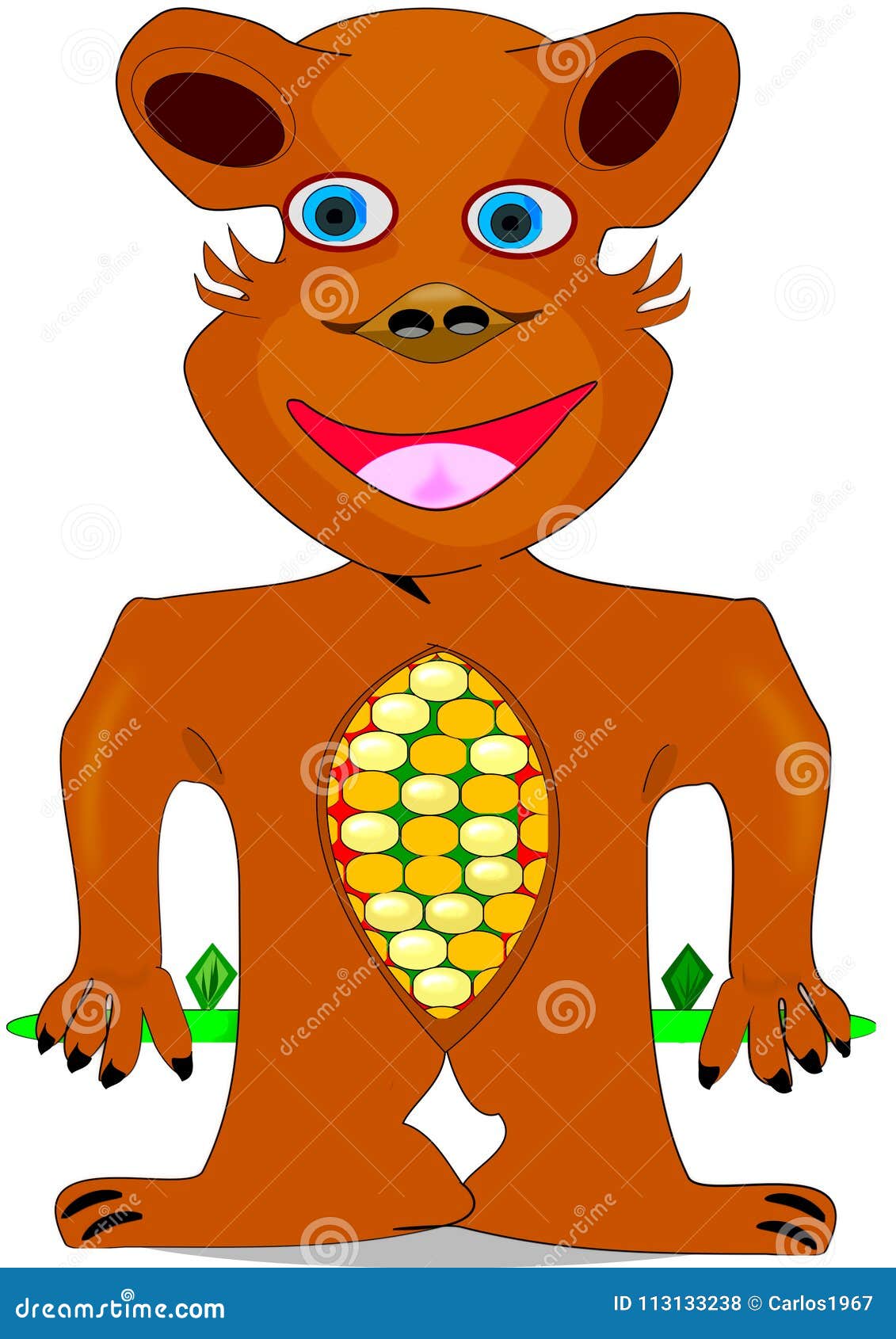 Goce de la fruta y verdura foto de archivo. Ilustración de verde ...