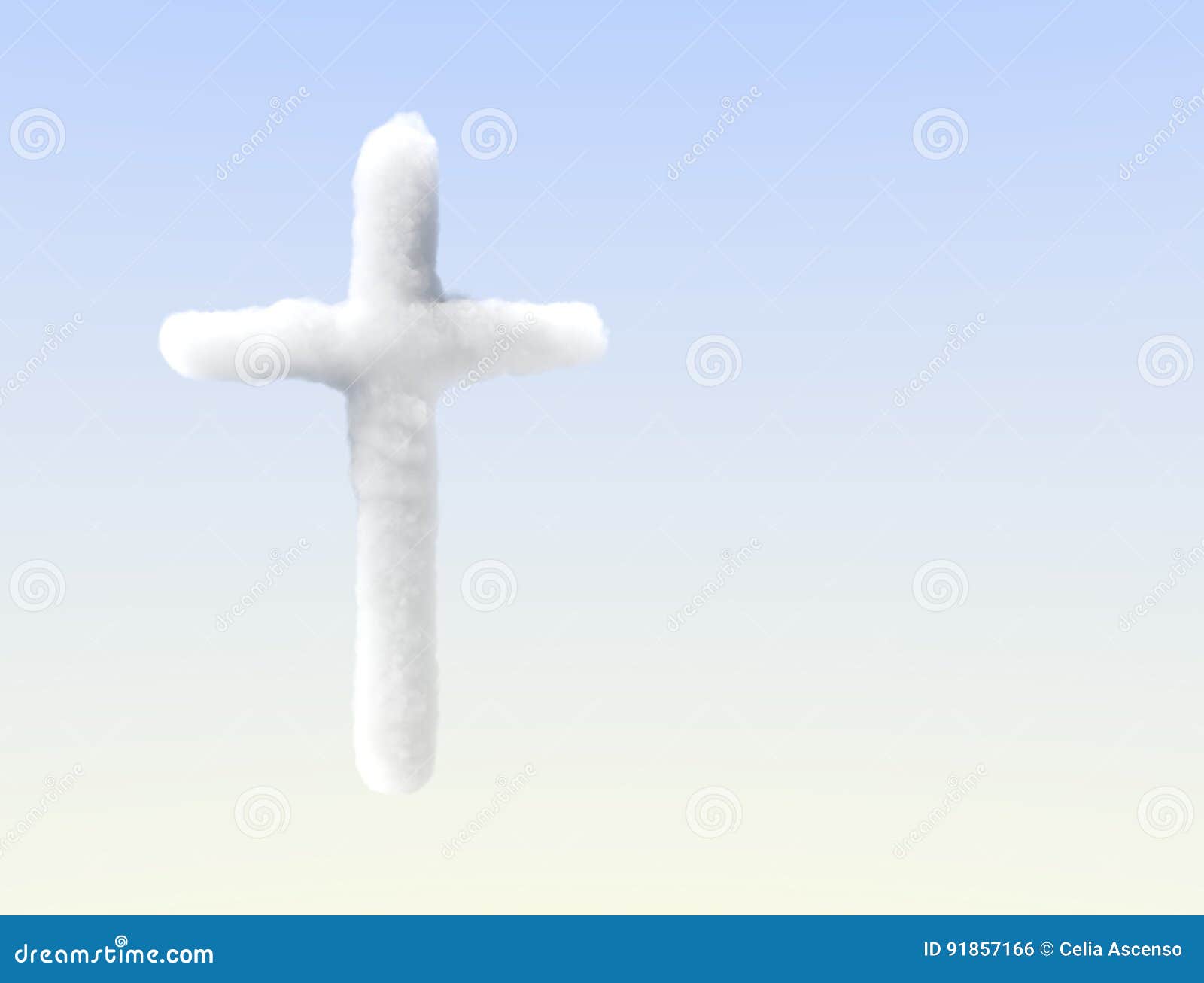 God Cloud Christian Cross Sky Stock Illustration - Illustration of ...