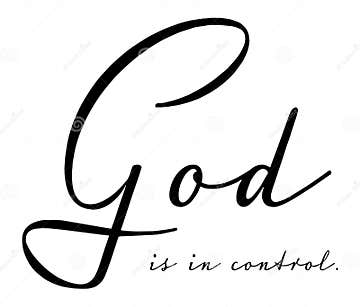 God is in Control Illustration Stock Vector - Illustration of prayer ...