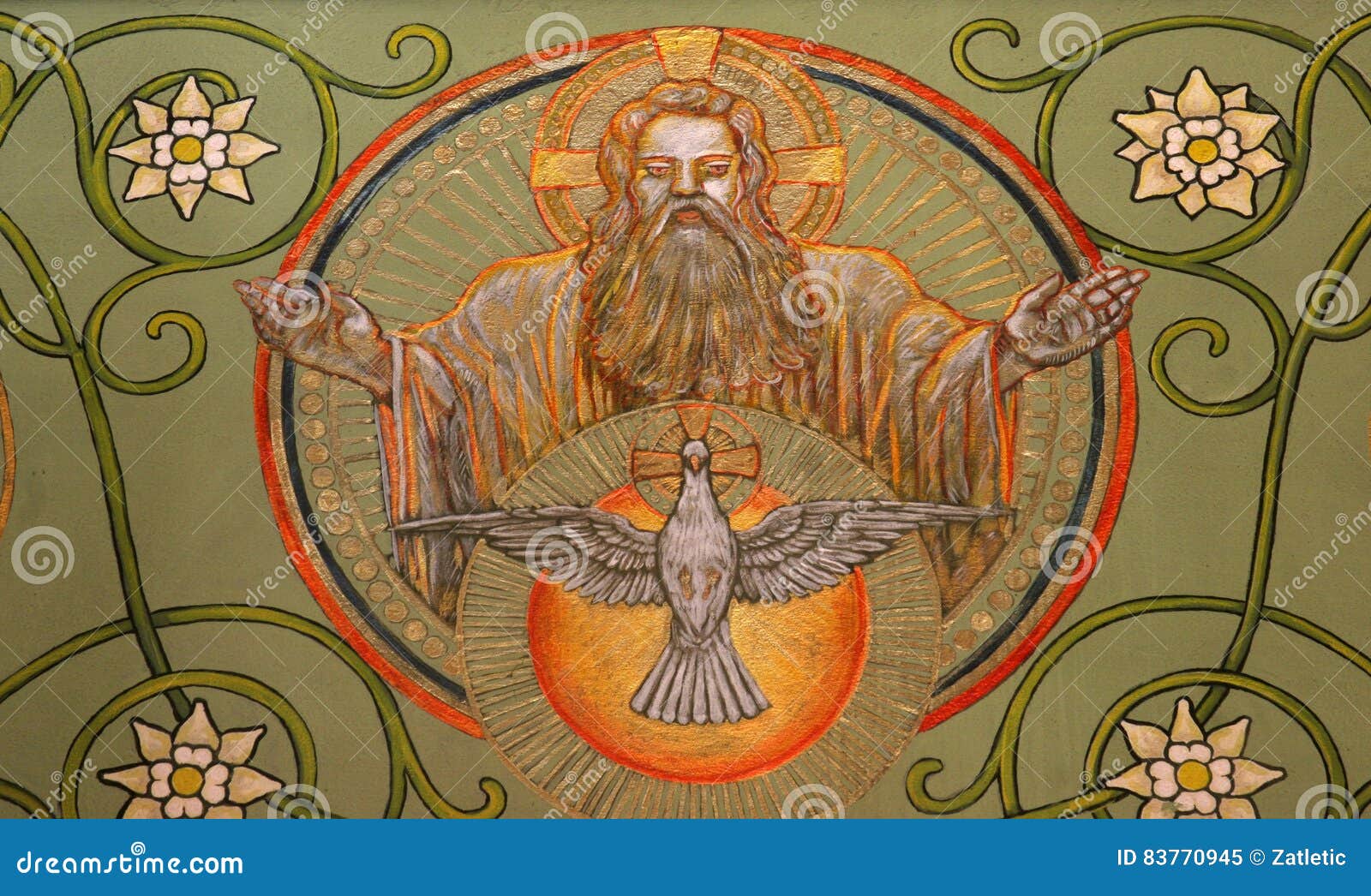 God De Vader En De Heilige Geest Stock Afbeelding - Image of ...