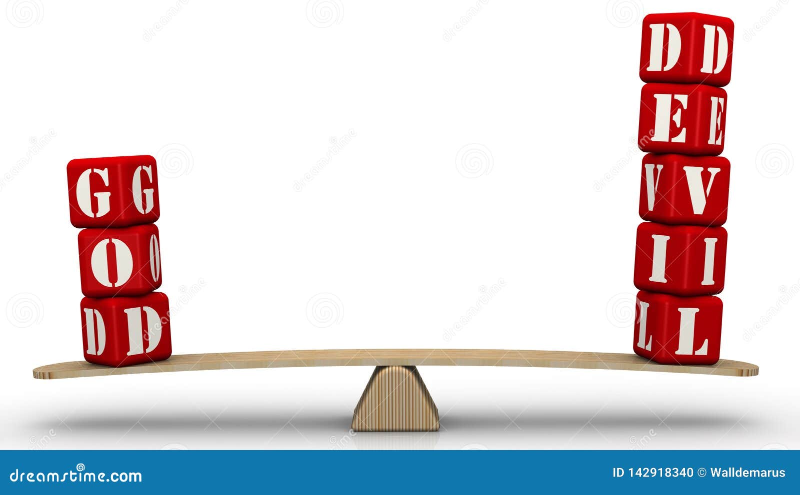 God or devil stock illustration. Illustration of generated - 142918340