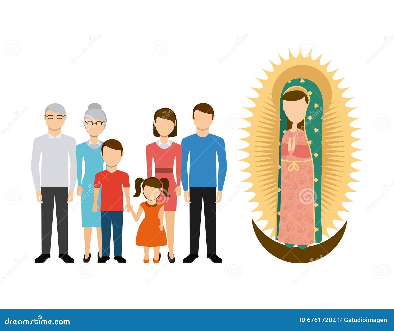 God and family design stock illustration. Illustration of holy - 67617202