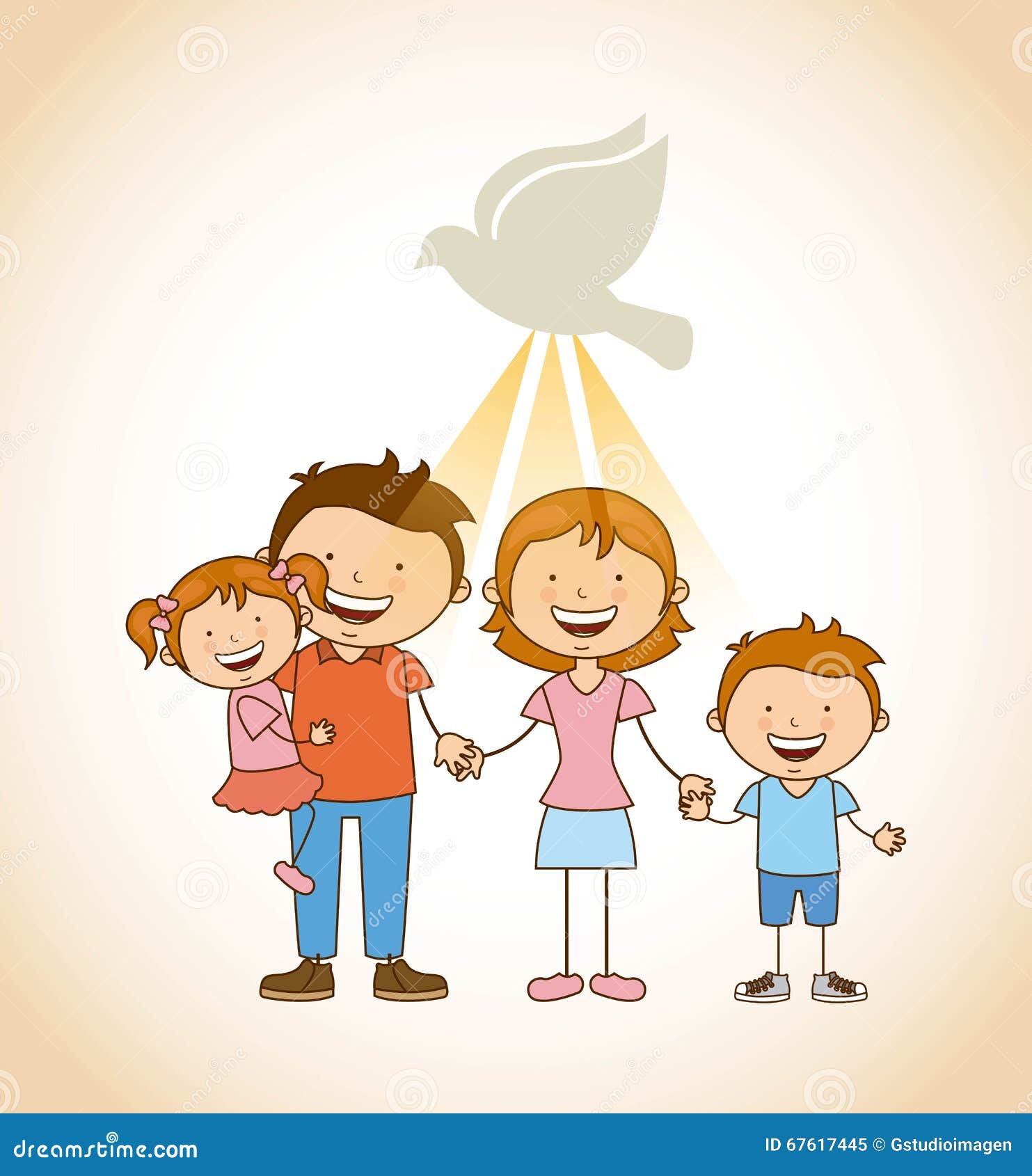 God and family design stock illustration. Illustration of catholic ...