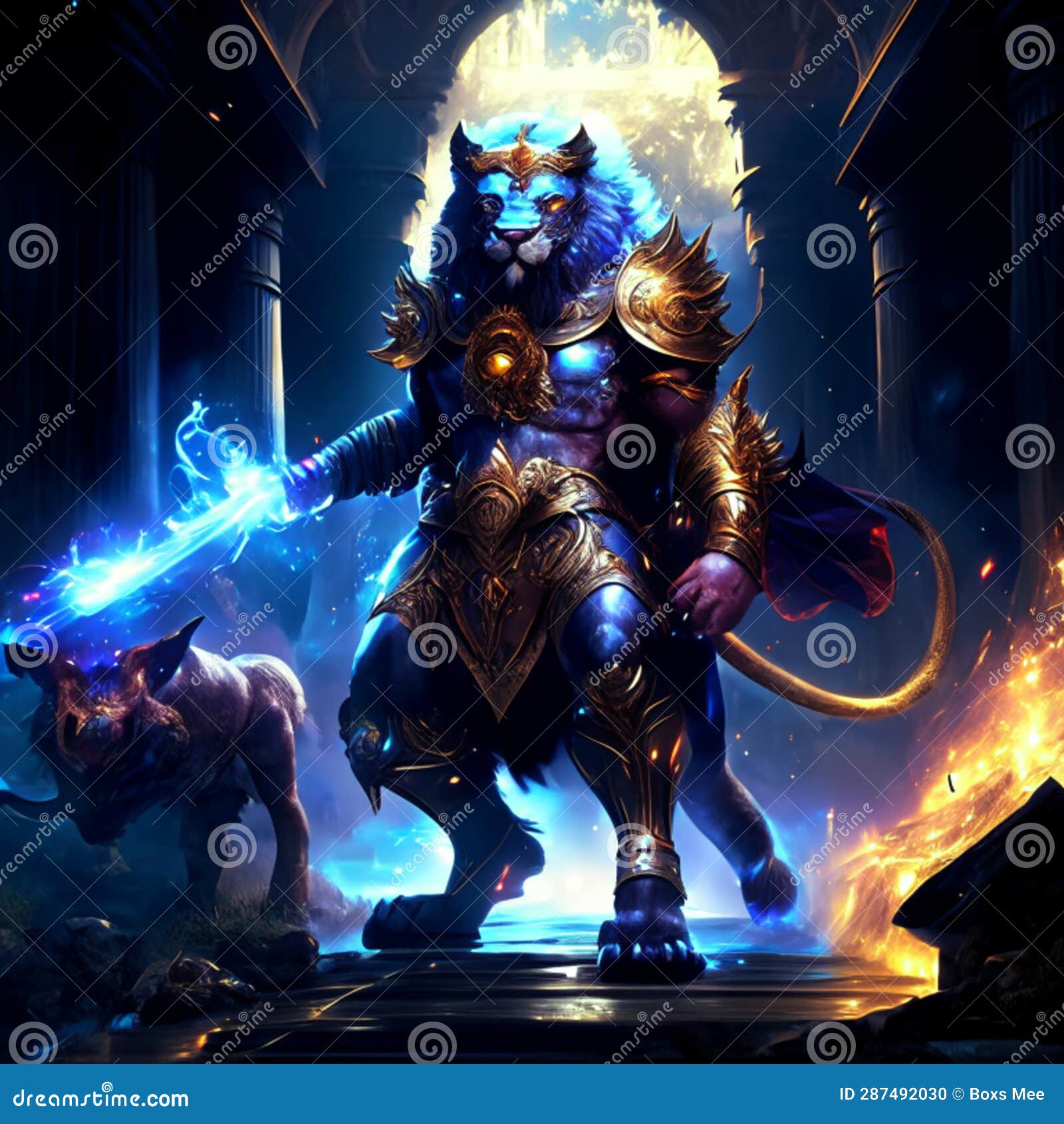 The God of the Fire. the God of Fire Stock Illustration - Illustration ...