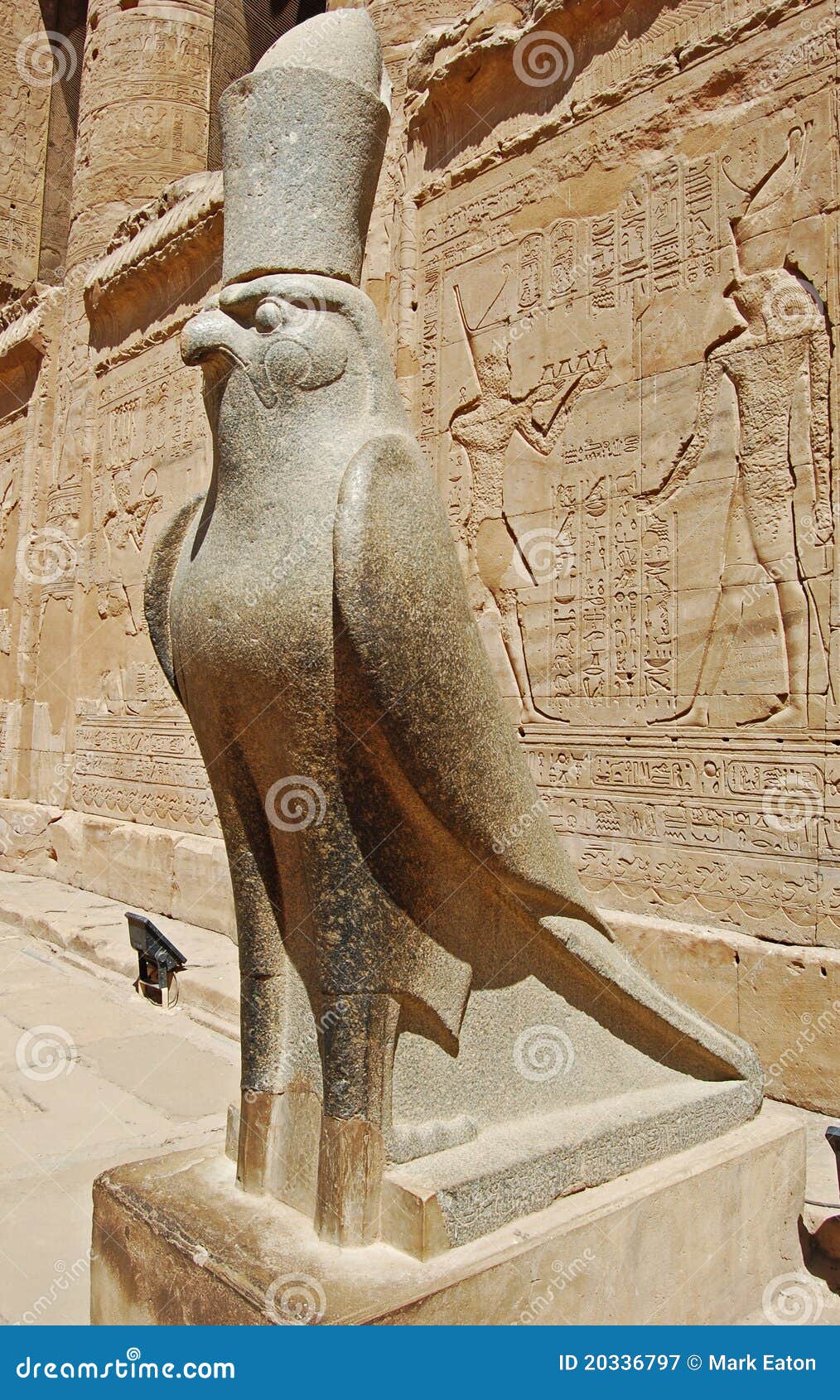 The God Horus stock image. Image of aswan, desert, giza - 20336797