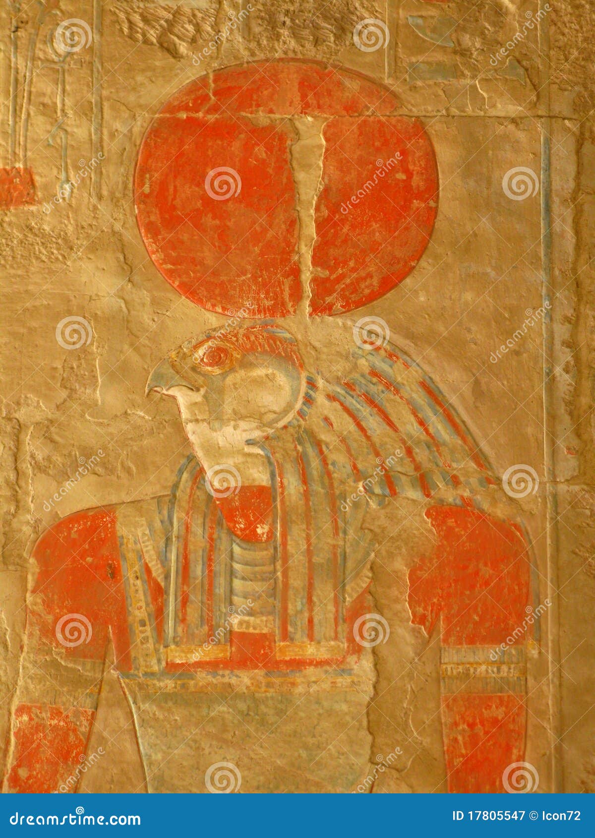 God Horus at Temple of Queen Hatshepsut, Luxor Stock Image - Image of ...