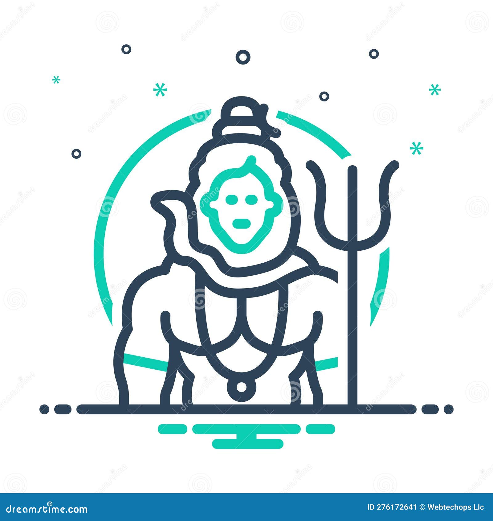 Mix Icon for God, Deity and Worship Stock Vector - Illustration of ...