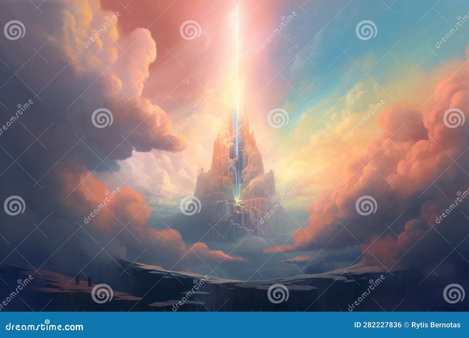 God Light Abstract Interpretation and Illustration. Generative AI Stock ...